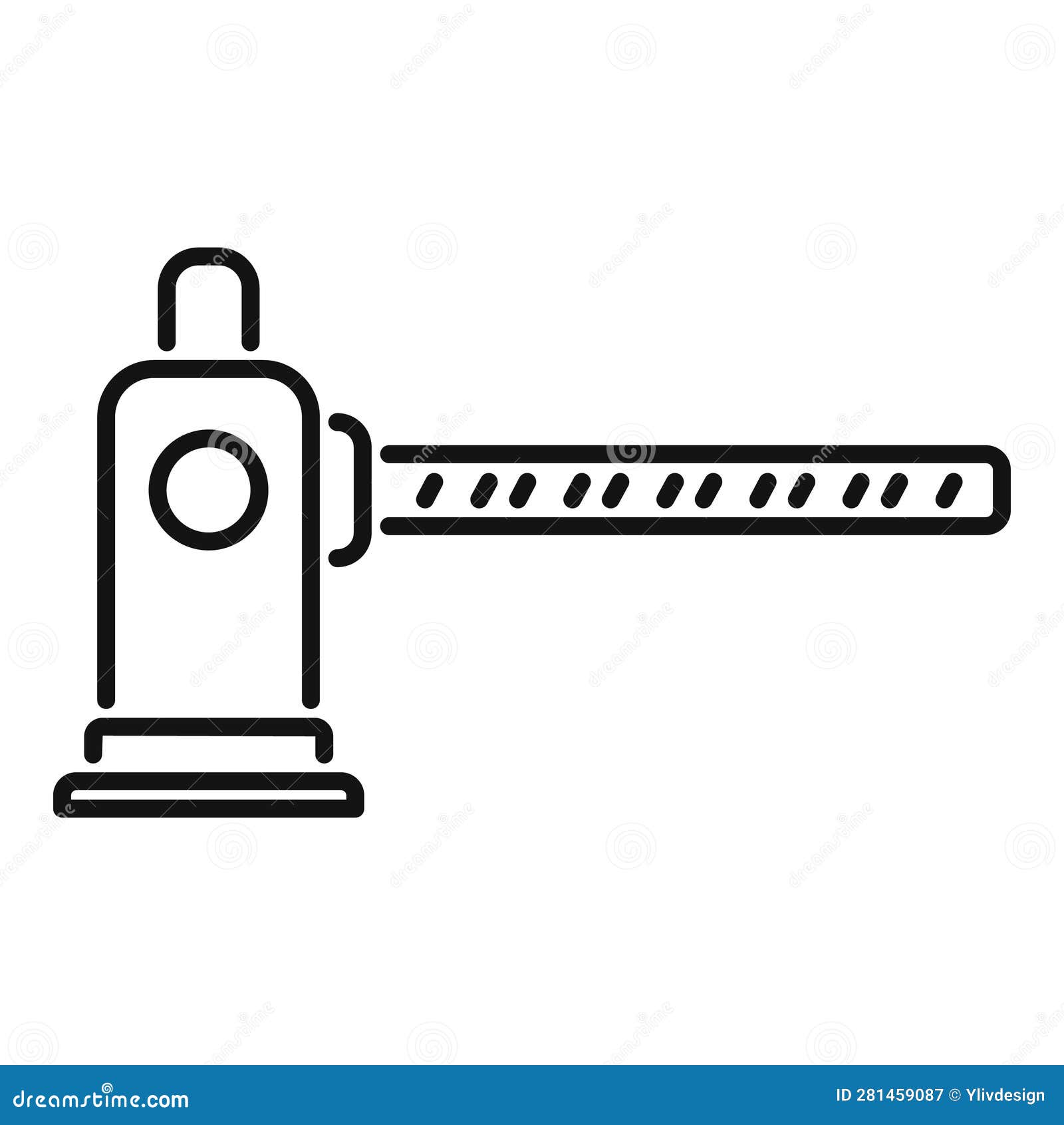 Flash Light Barrier Icon Outline Vector. Train Road Stock Illustration ...