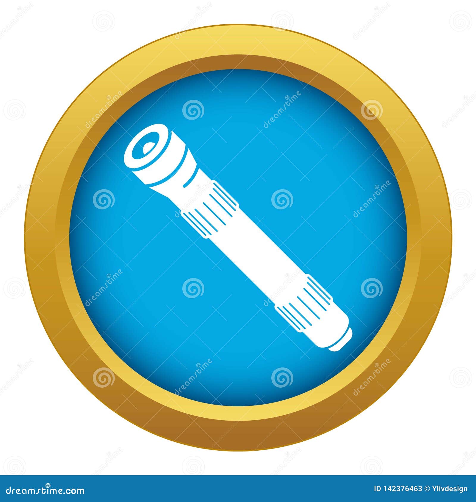 Flash Light Icon Blue Vector Isolated Stock Vector - Illustration of ...