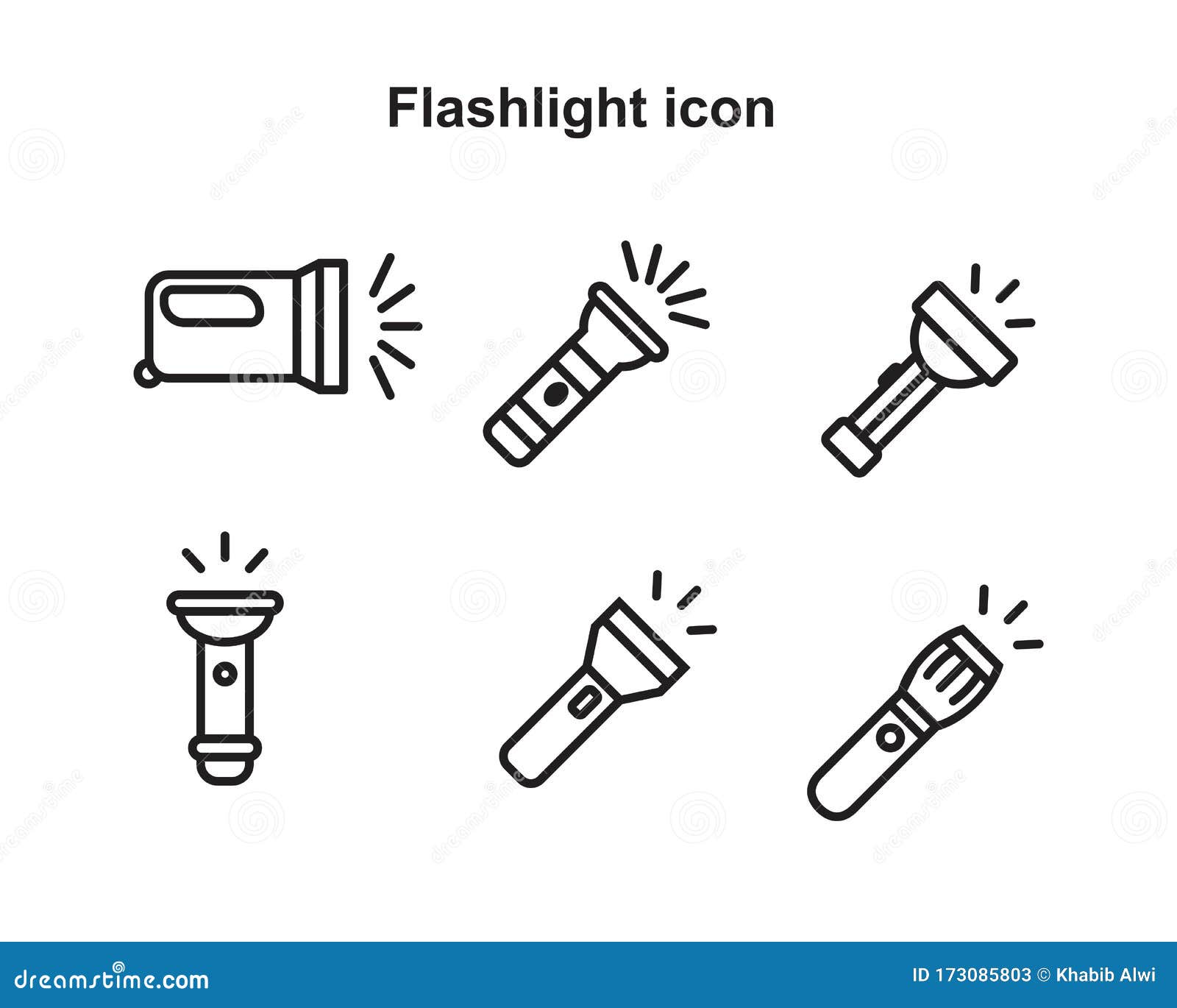 Flash Light Icon Template Black Color Editable. Flash Light Icon Symbol ...