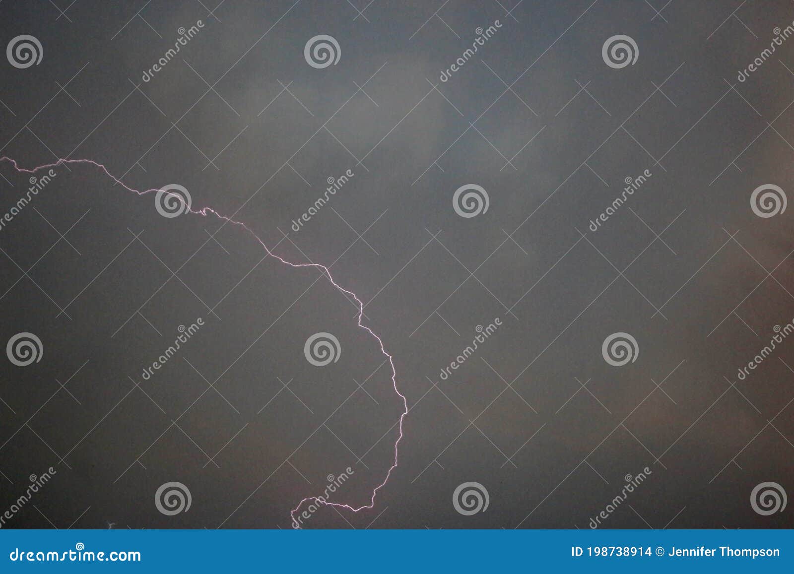 Flash of Lightening in a Thunder Storm Stock Photo - Image of discharge ...