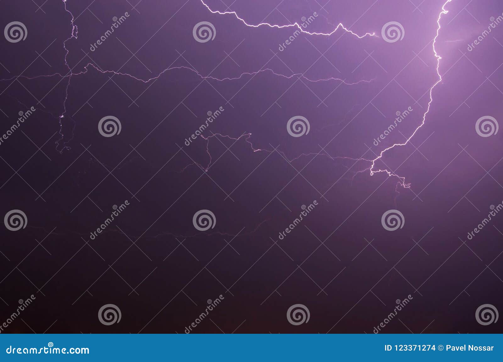 Flash of Lightning in the Sky Background Stock Photo - Image of ...