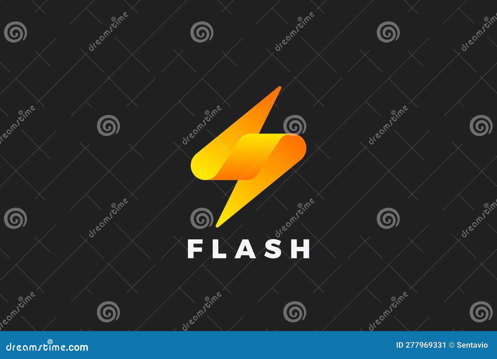 Flash Logo Design Vector Template. Thunderbolt Symbol. Green Ene ...