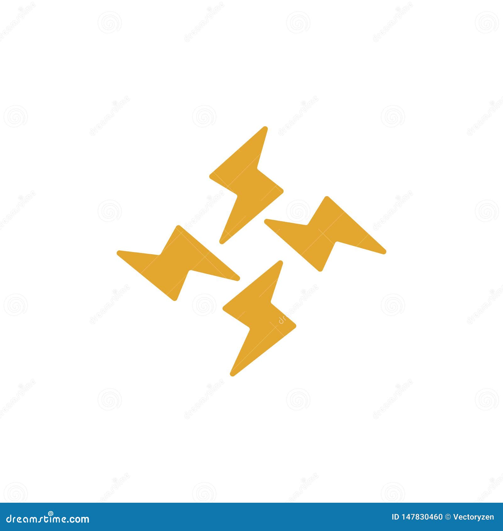 Flash Logo Symbol Electrical Vector Icon Element Isolated Stock Vector ...