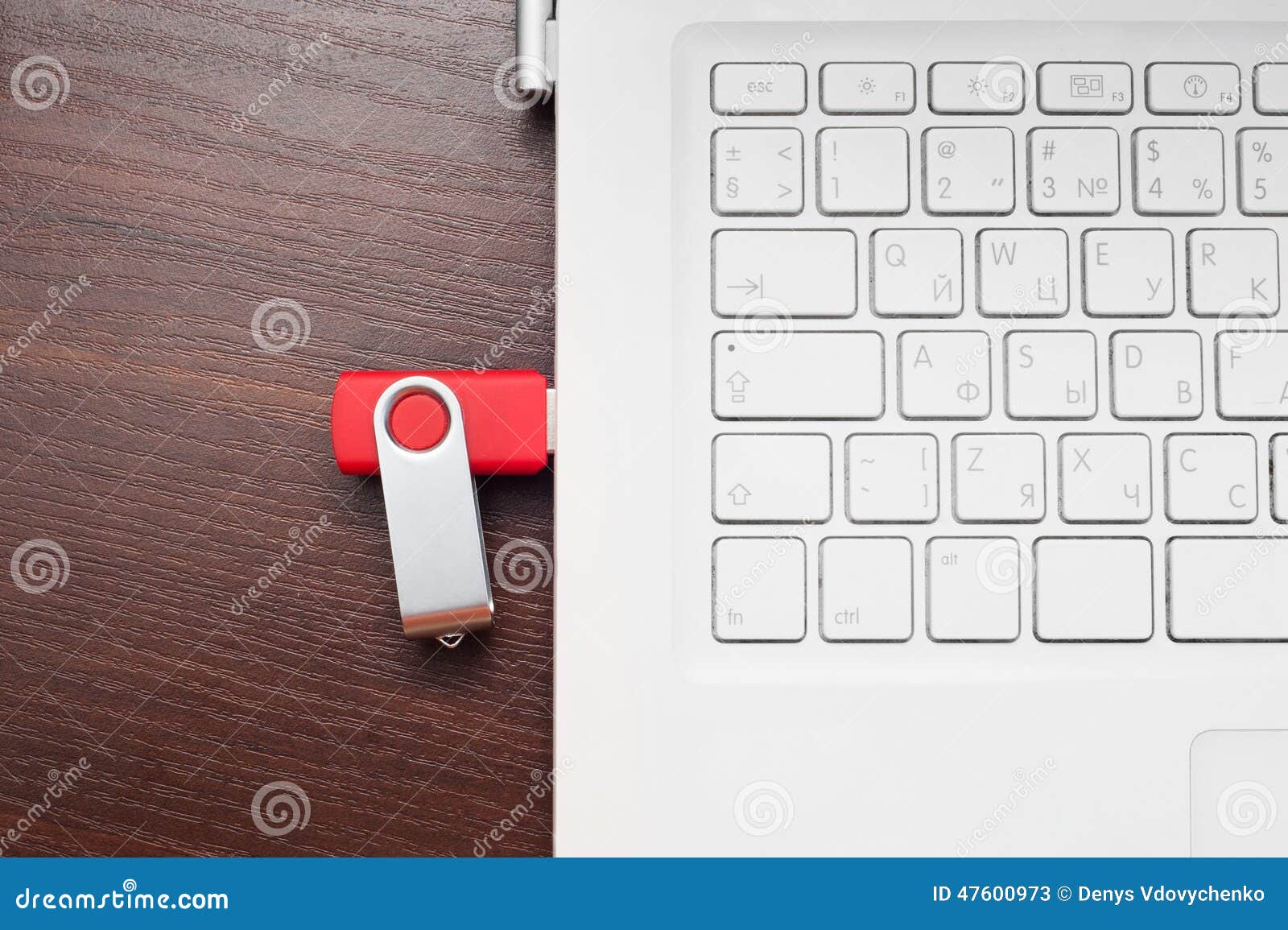 Flash Memory Drive Plugged into a Laptop Port Stock Image - Image of ...