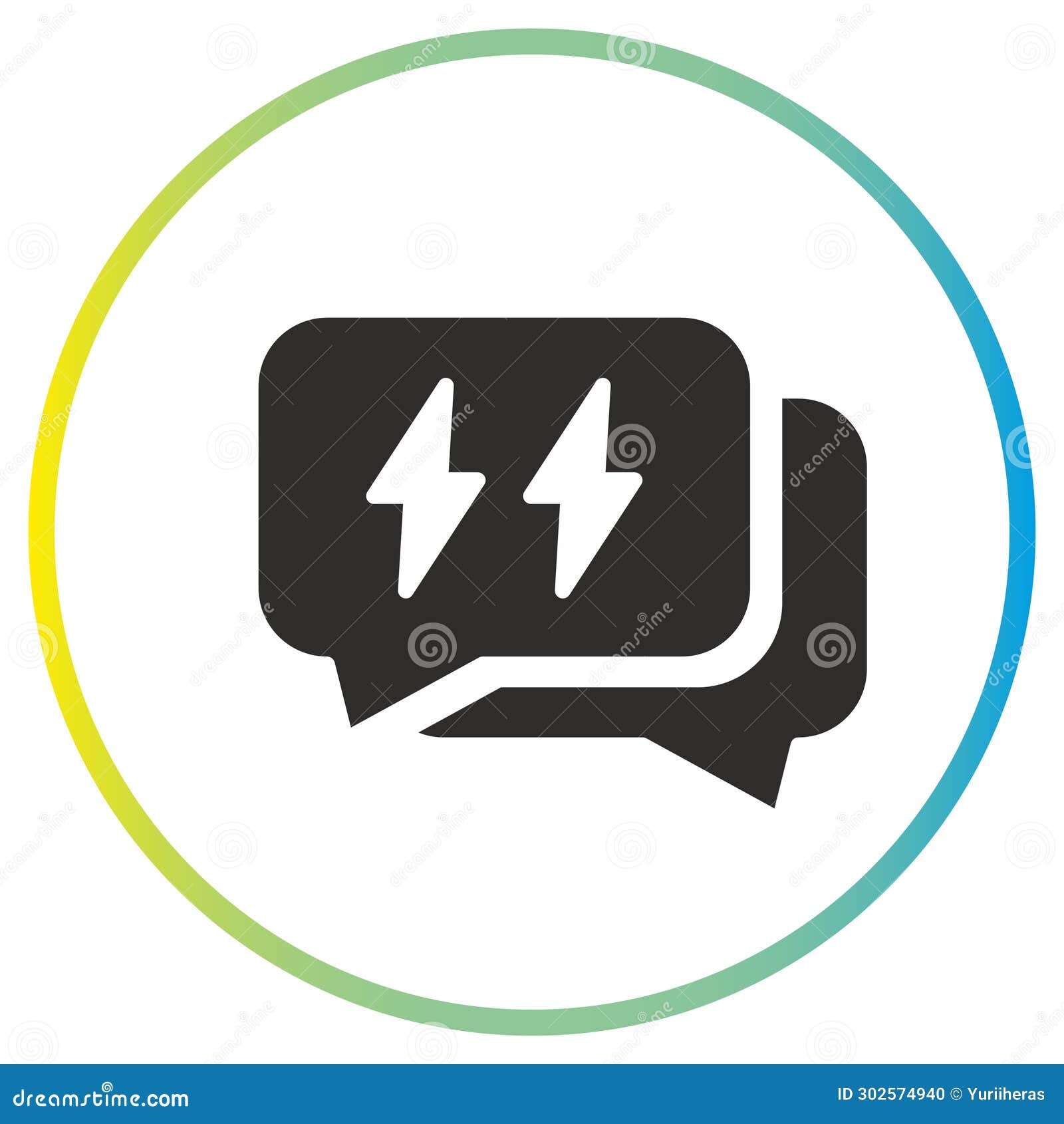 Flash Message Icon, Rude Answer, Bad Feedback Stock Vector ...