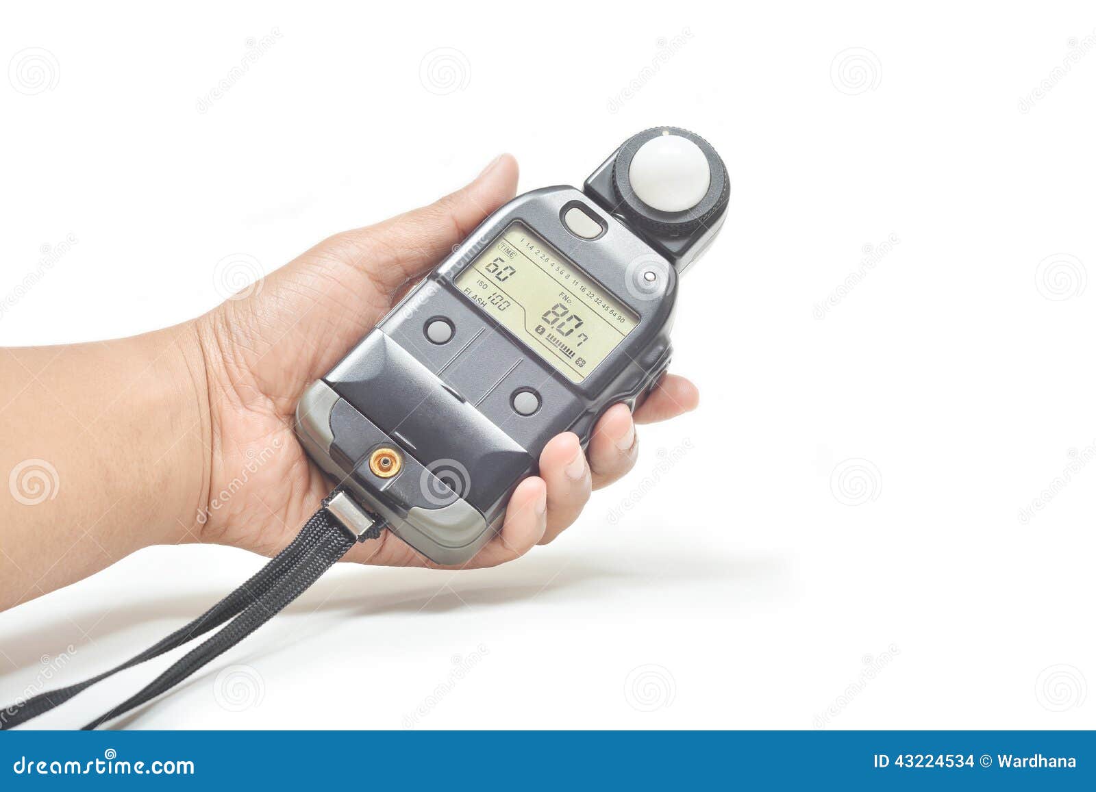 Flash meter stock photo. Image of dome, photograph, photographer - 43224534