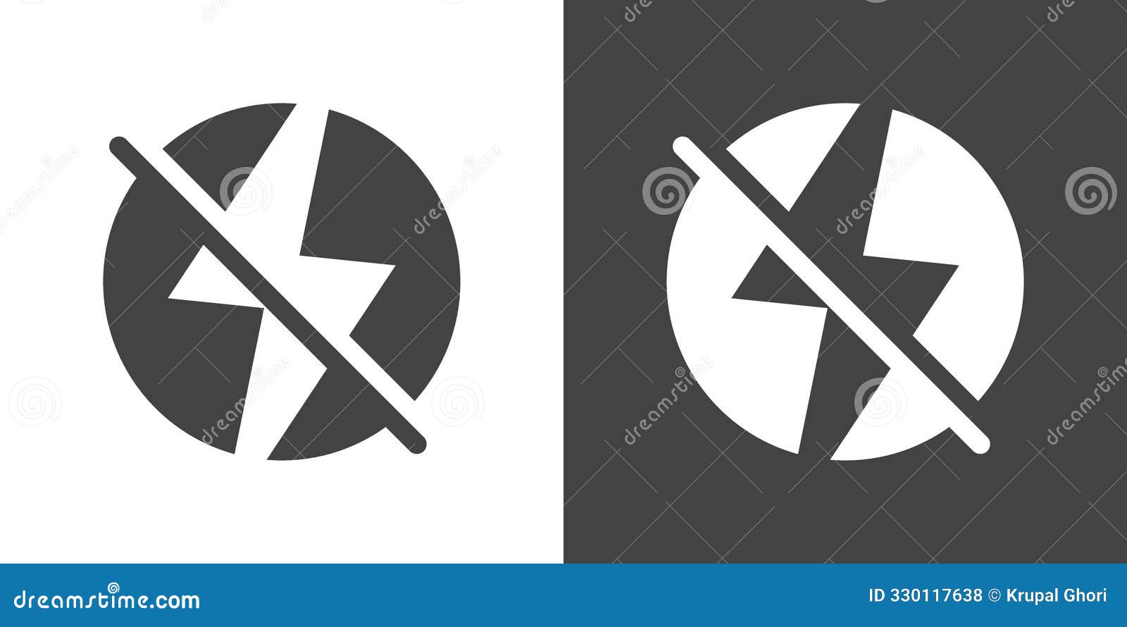 Flash Off Icon Thin Line Illustration Set Stock Illustration ...