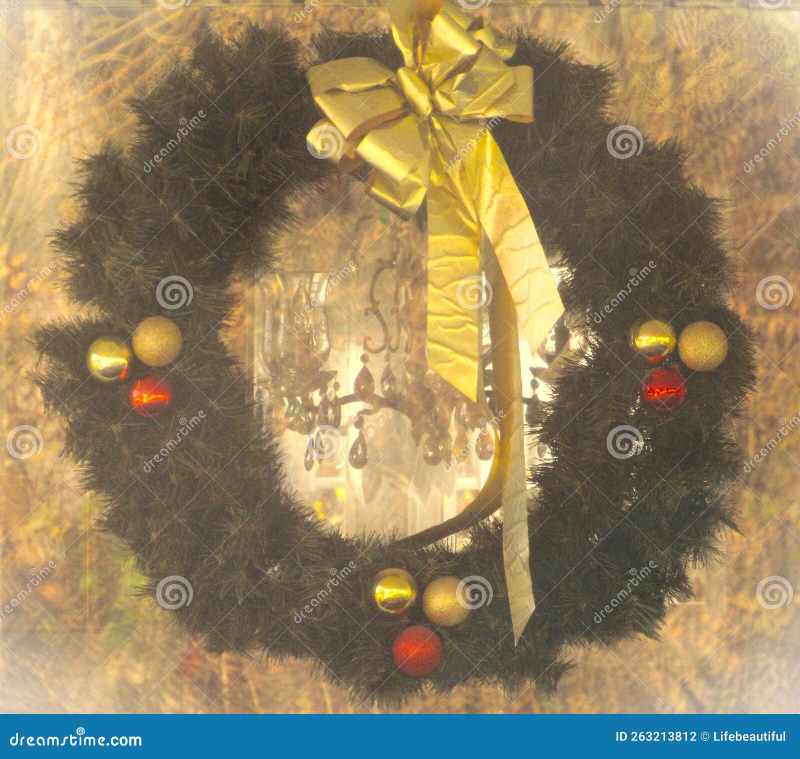 Vintage wreath stock photo. Image of wreath, poster - 263213812