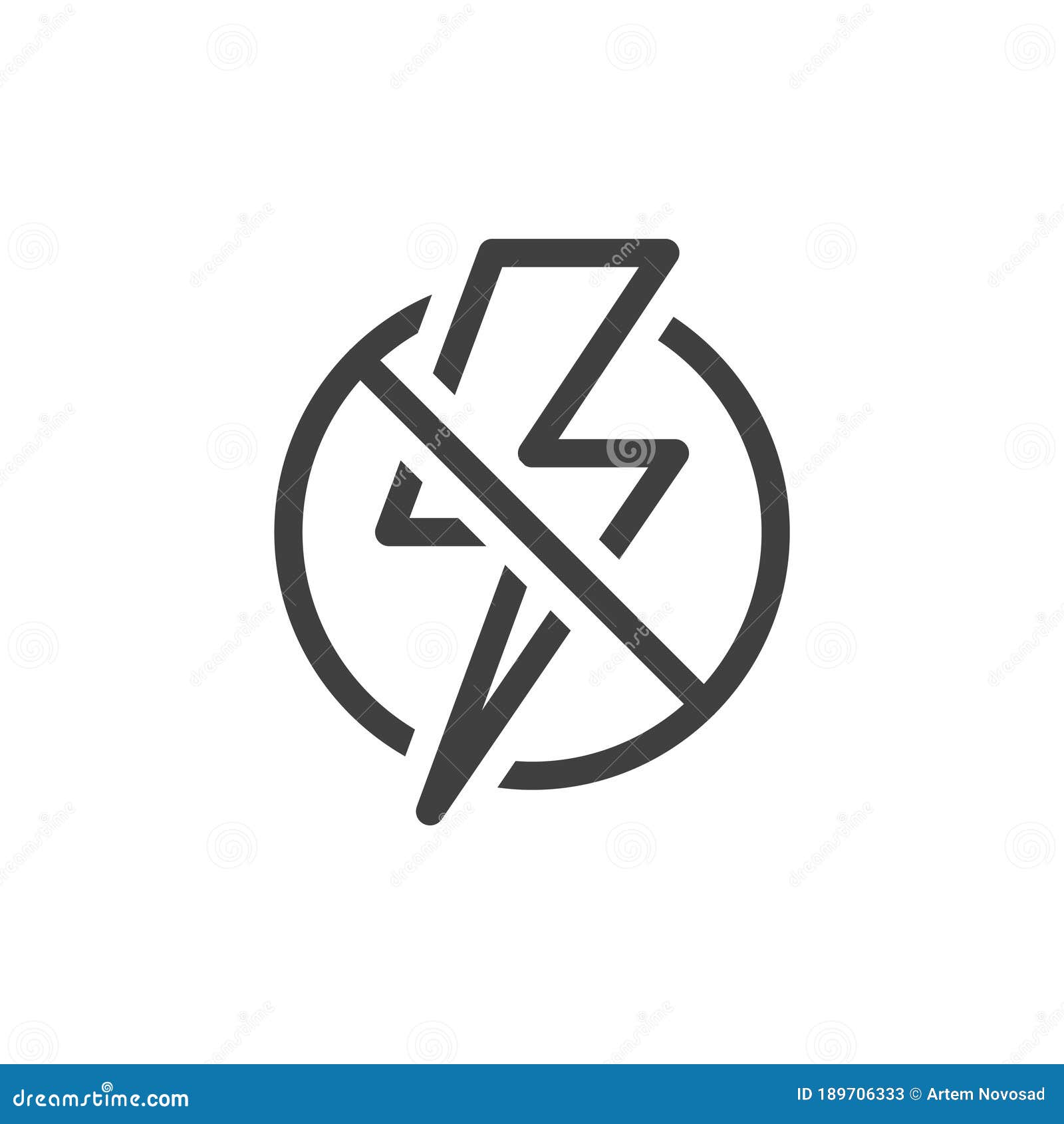 No Flash Prohibition Sign. No Symbol Isolated On White. Vector ...