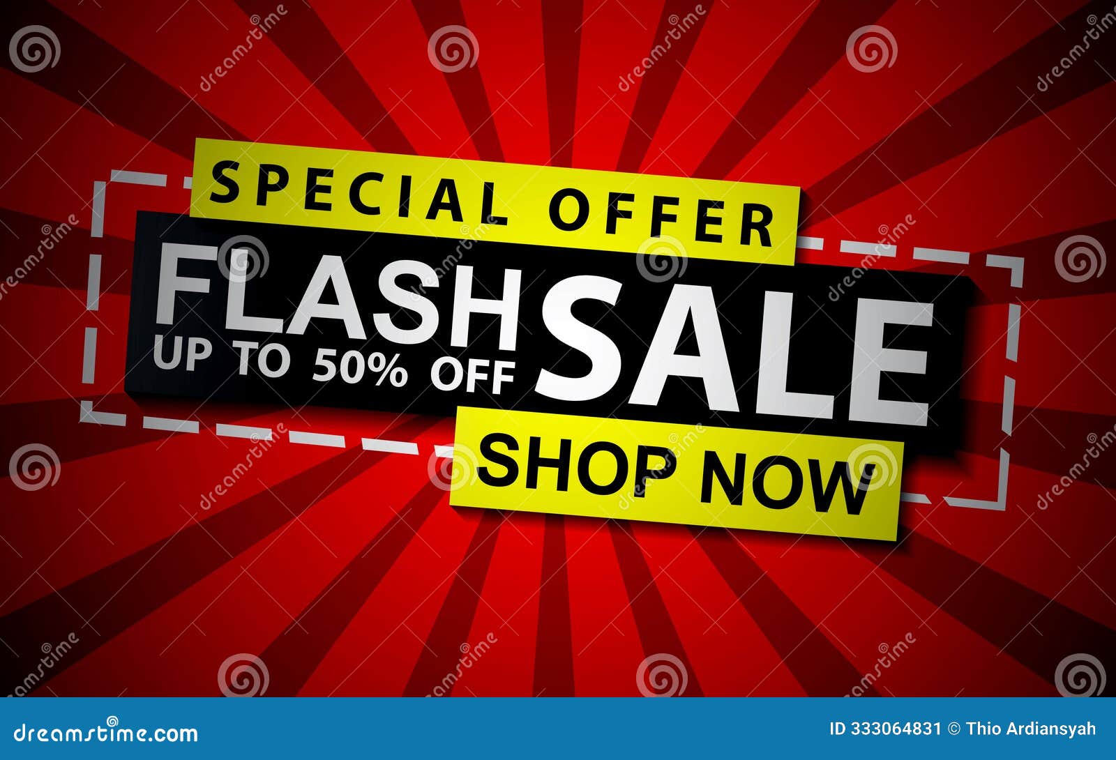 Flash Sale Banner Background, Vector Design Template for Promotional ...