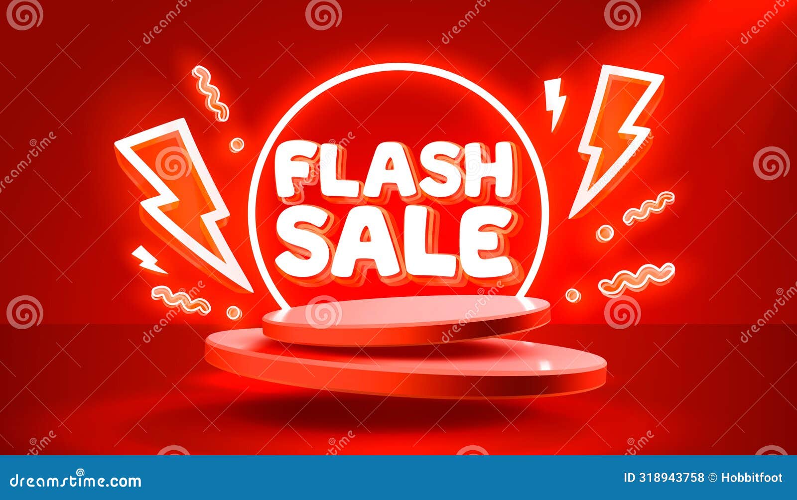 Flash Sale Event, Big Sale Offer, Poster Label. Vector Illustration ...