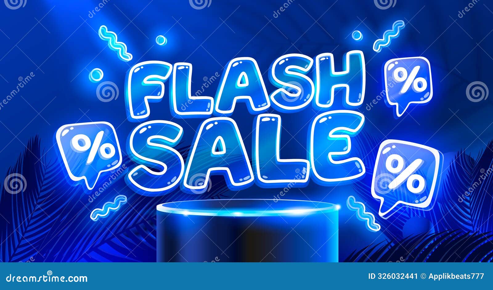 Flash Sale Event, Big Sale Offer, Poster Label. Vector Illustration ...