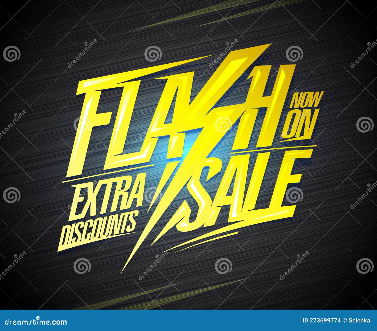 Flash Sale, Extra Discounts Web Banner Mockup Stock Vector ...
