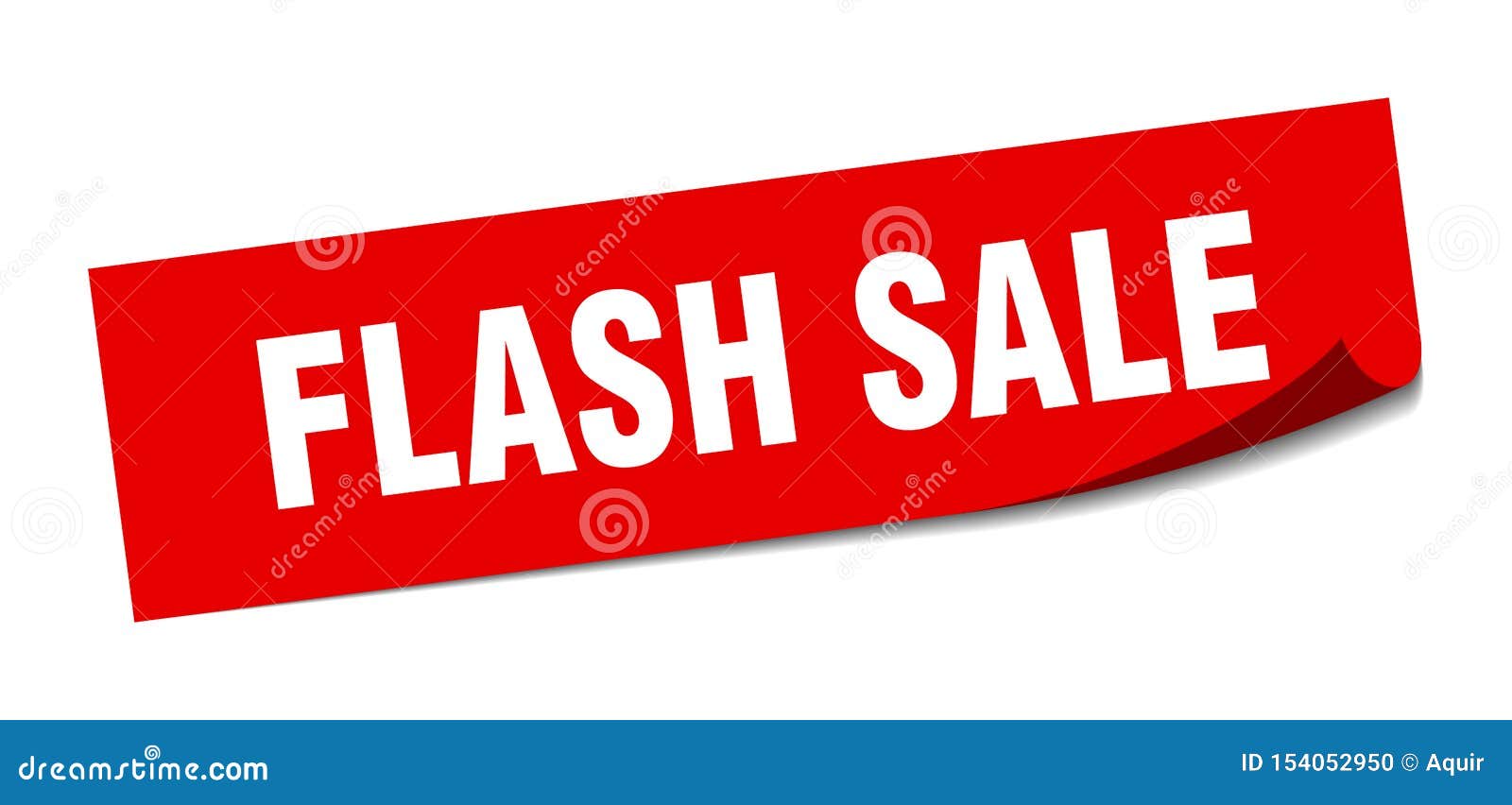 Flash sale sticker. stock vector. Illustration of square - 154052950