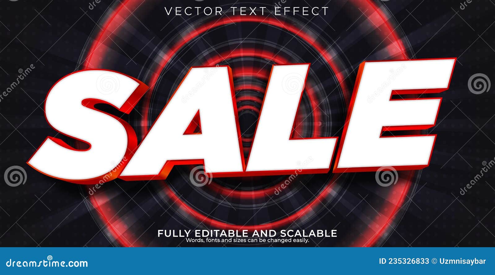 Flash Sale Text Effect, Editable Discount and Offer Text Style Stock ...