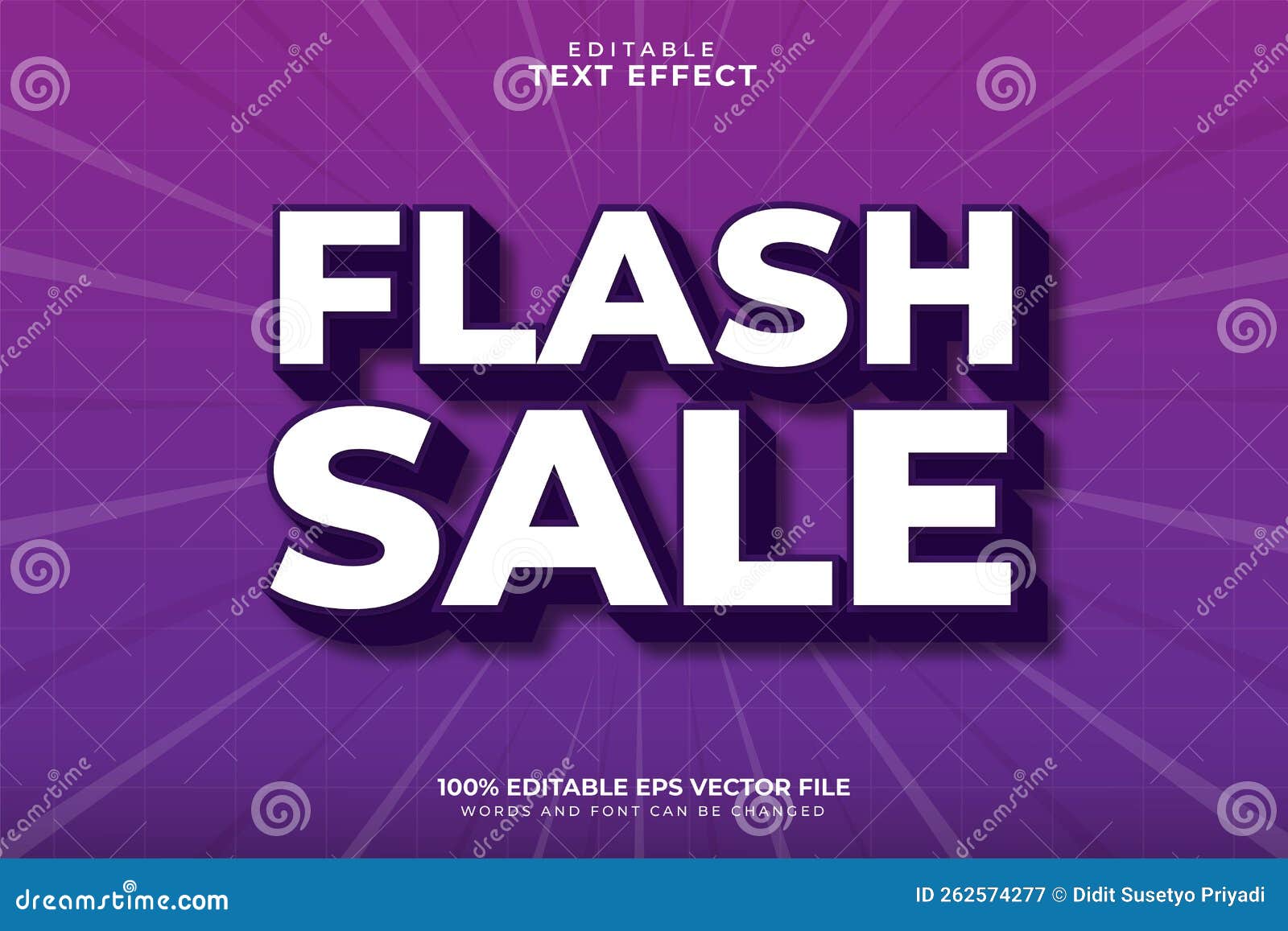 Flash Sale Text Effect, Editable Text Effect Stock Vector ...