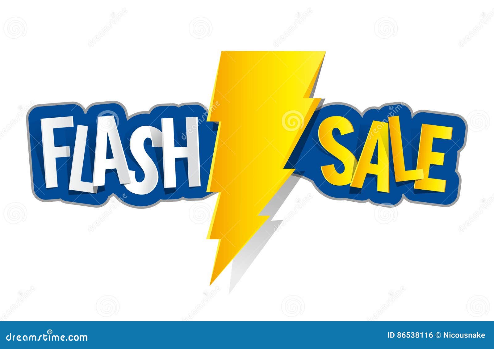Flash Sale stock vector. Illustration of retail, cheap - 86538116