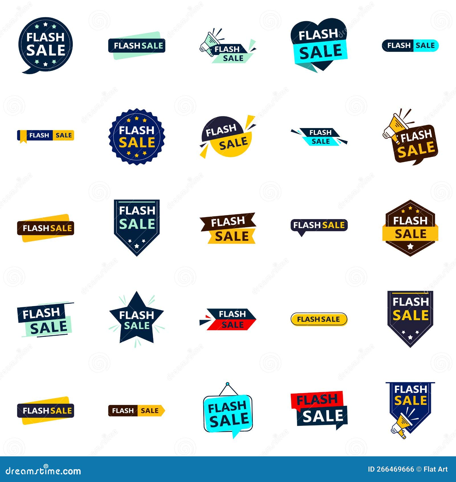 The Flash Sale Vector Collection 25 Dynamic Designs for Branding and ...