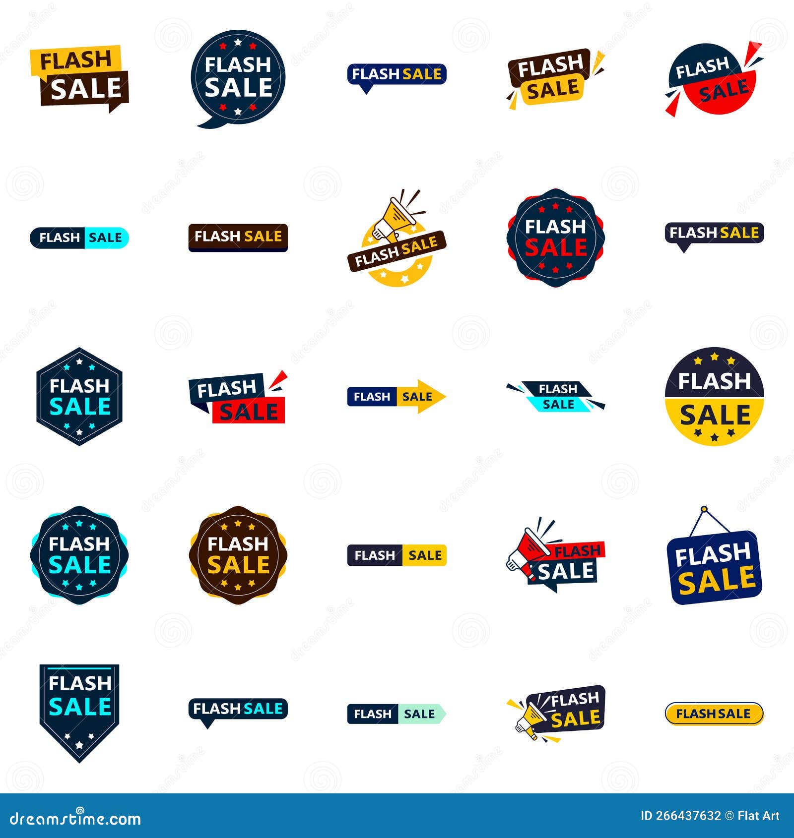 The Flash Sale Vector Collection 25 Flexible Designs for Graphic and ...