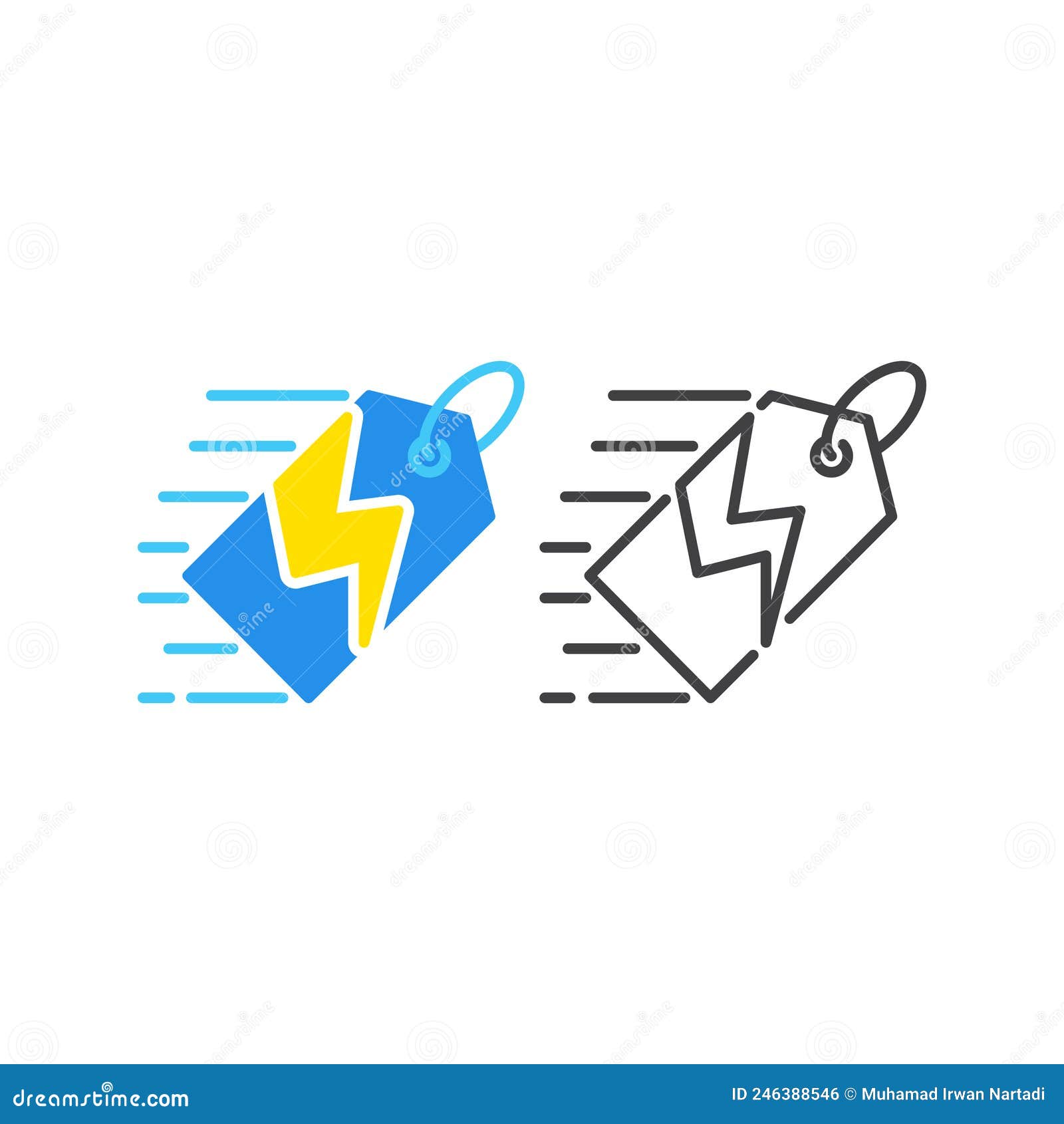 Flash Sale. Vector Logo Icon Template Stock Illustration - Illustration ...