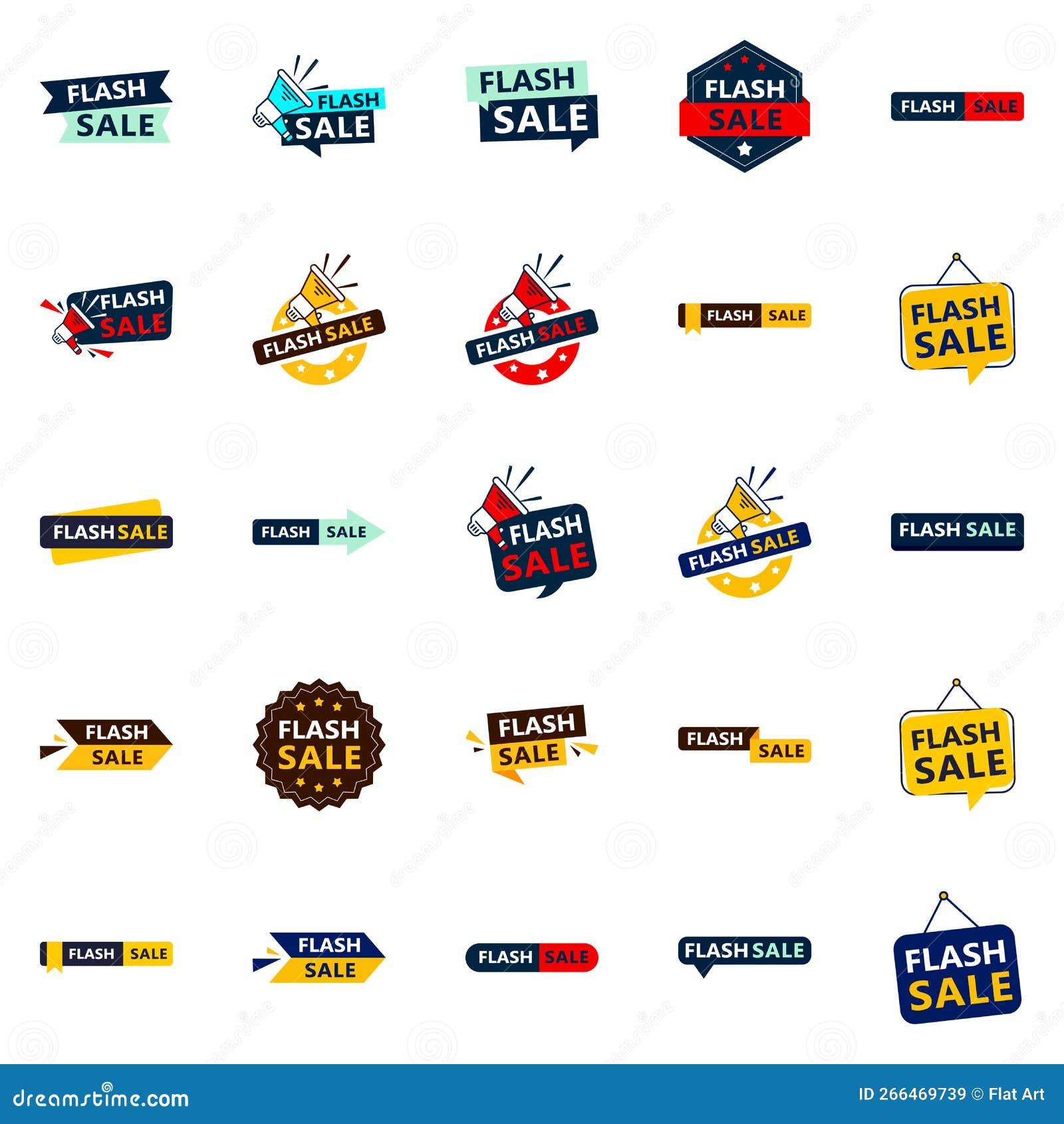 The Flash Sale Vector Pack 25 Impactful Designs for Graphic and Product ...