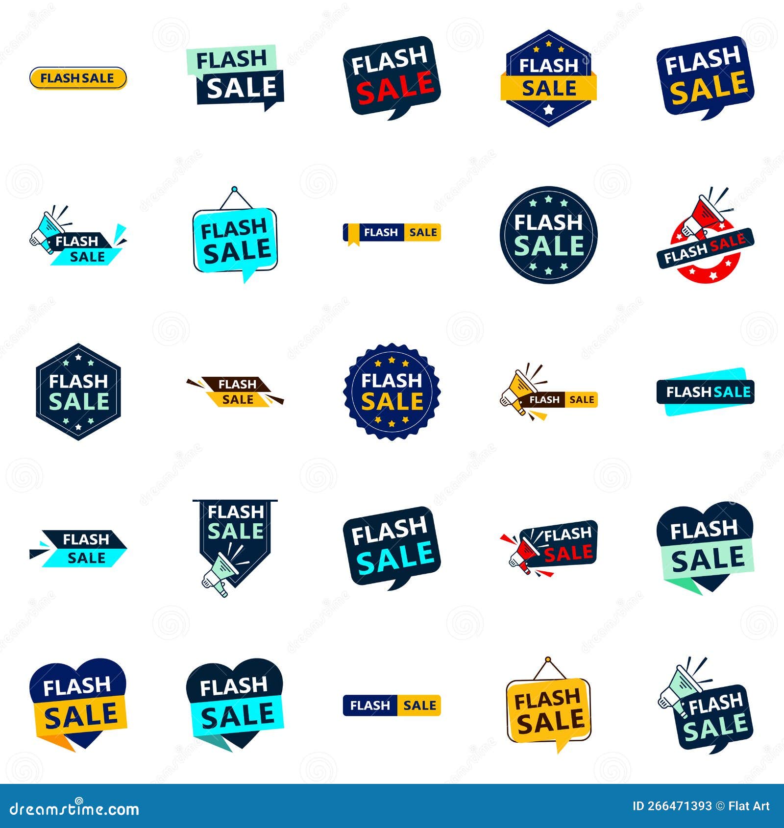 The Flash Sale Vector Pack 25 Impactful Designs for Graphic and Product ...