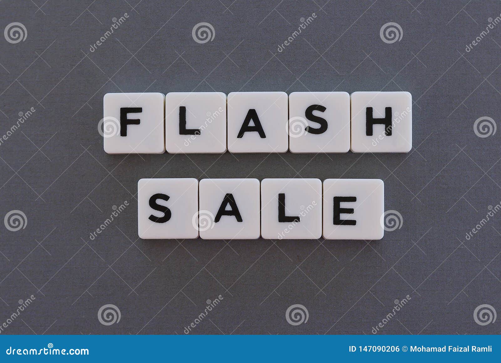 Flash Sale Word Made of Square Letter Word on Grey Background Stock ...