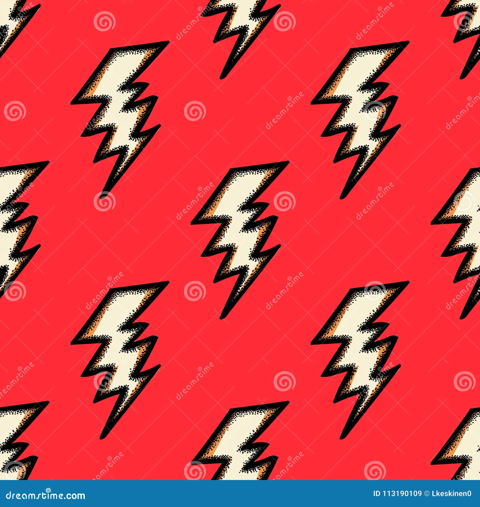 Flash seamless pattern stock vector. Illustration of texture - 113190109