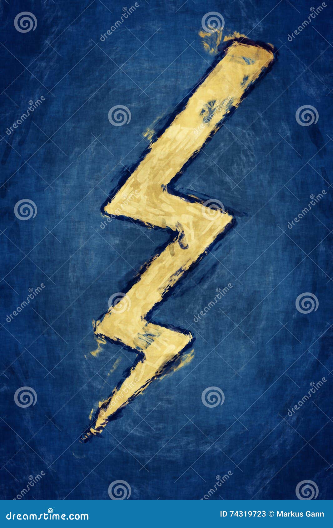 Flash sign painting stock illustration. Illustration of flash - 74319723