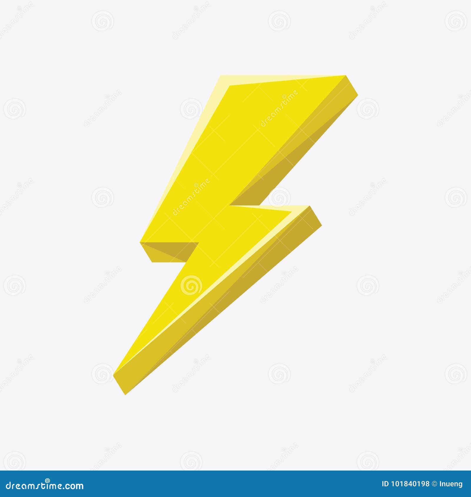 Flash sign thunder yellow stock vector. Illustration of modern - 101840198
