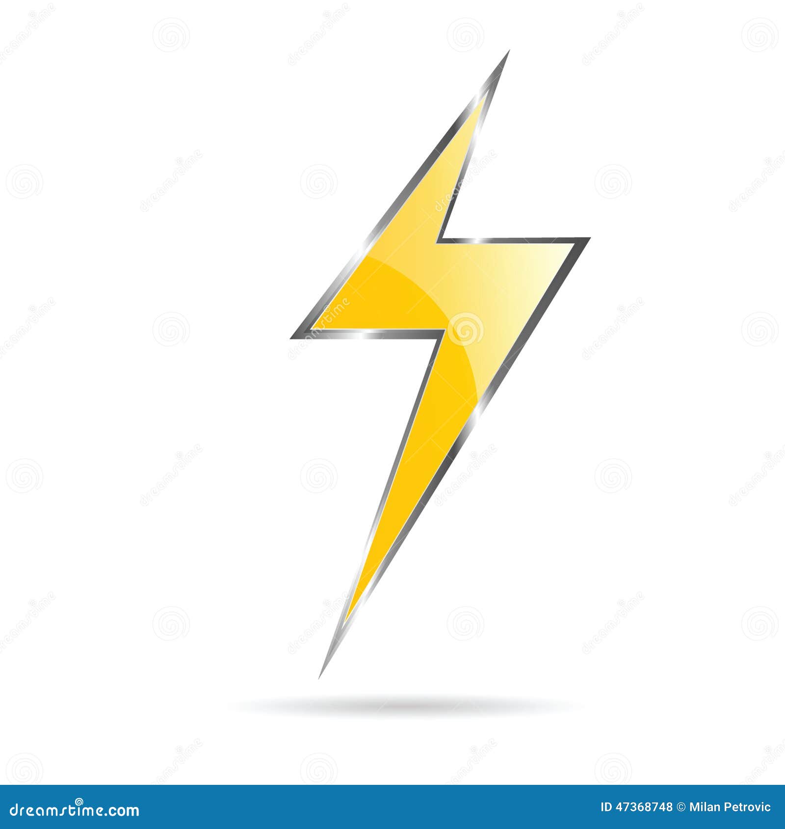 Flash Sign Yellow Vector Illustration Stock Vector - Illustration of ...