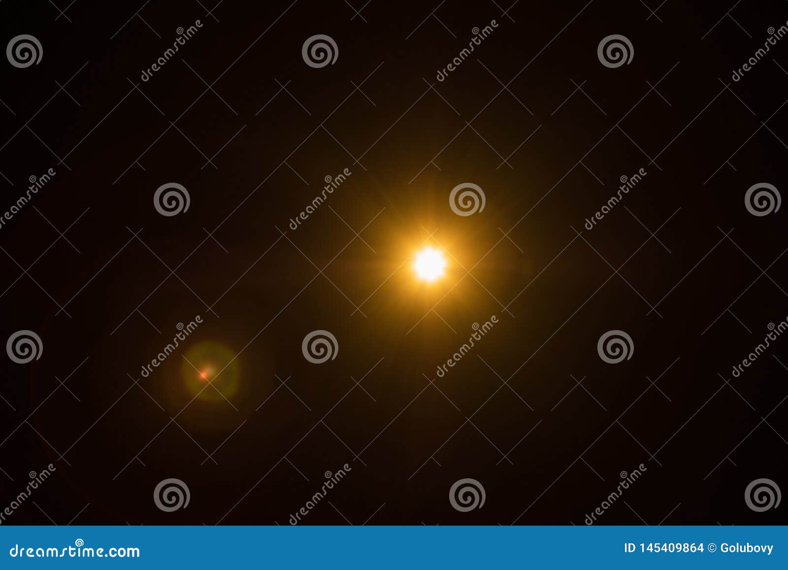 Flash Spark Black Lens Flare Spotlight Glow Effect Stock Photo - Image ...