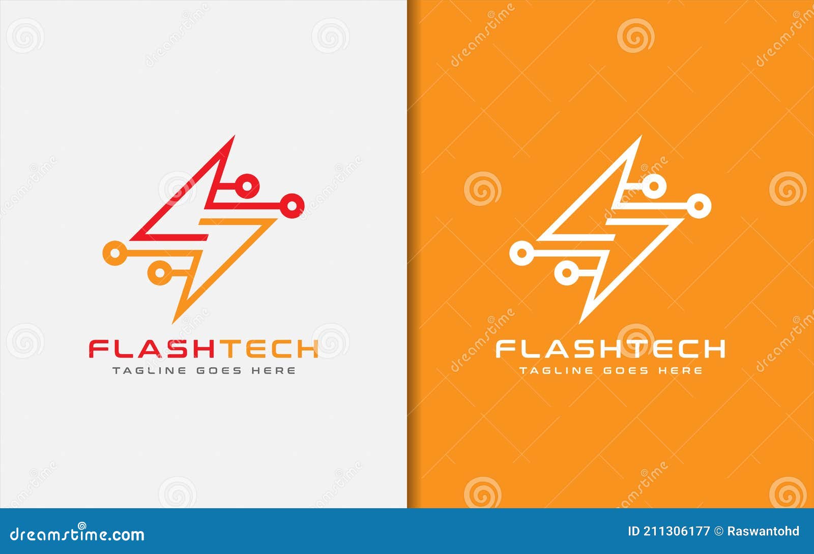 Flash Tech Logo Design. Usable for Brand Business, Tech and Company ...