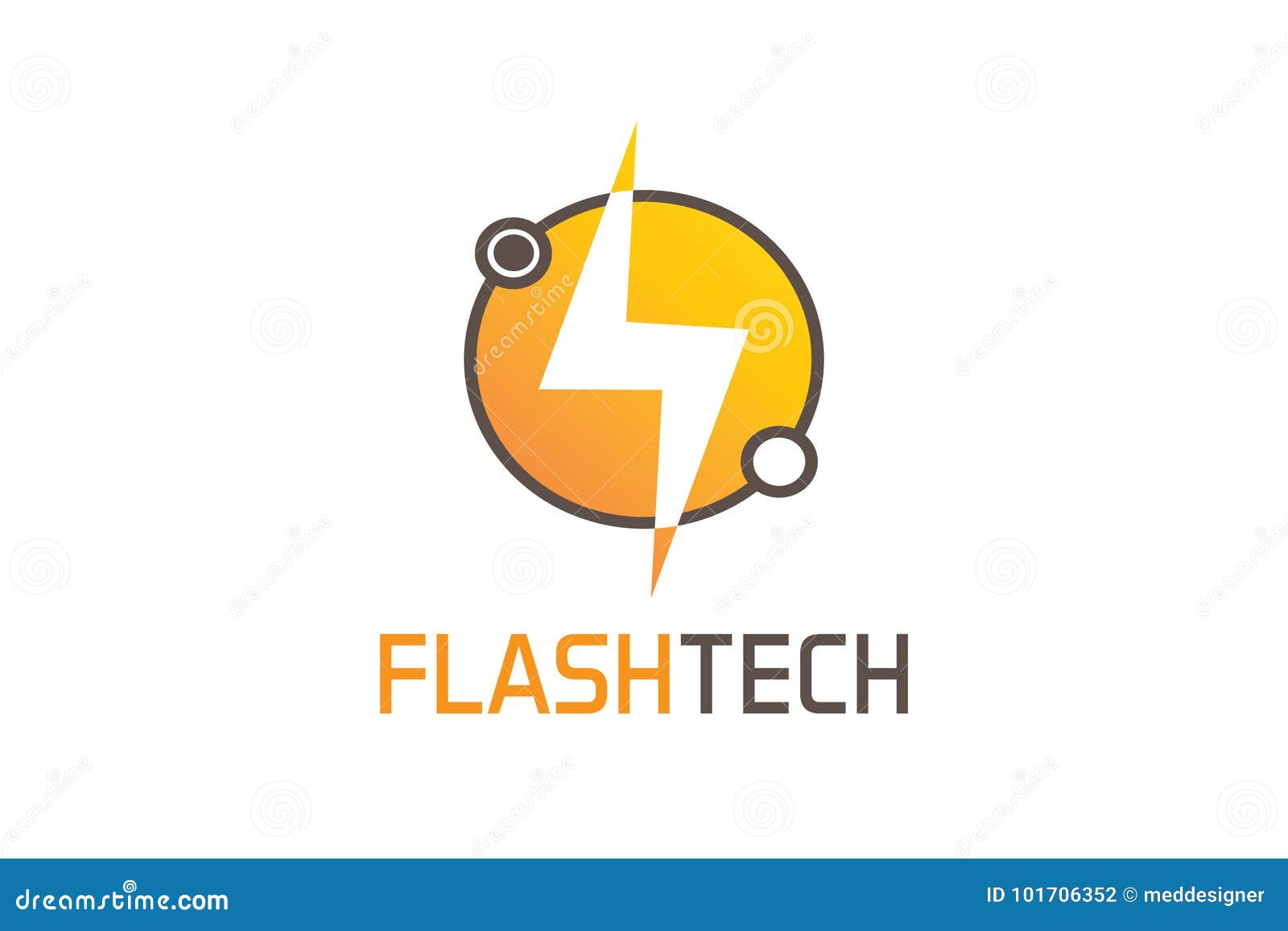 Flash tech logo stock vector. Illustration of fast, power - 101706352