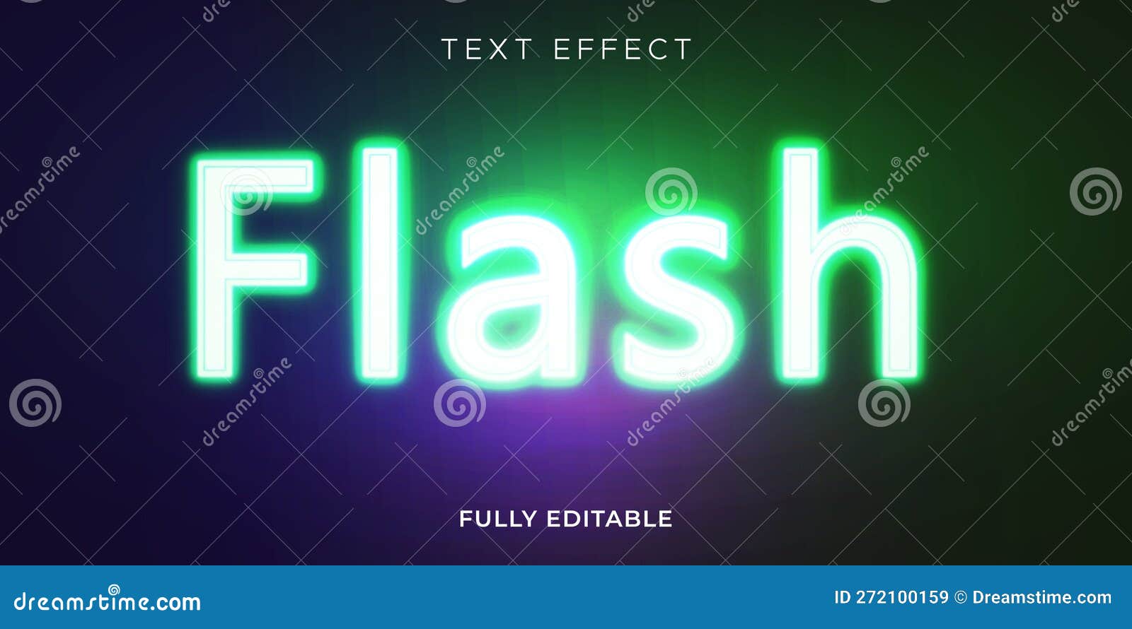 Flash Text Effect Design Template. it Can Can Change Easily. Vector Text Effect Fully Editable ...
