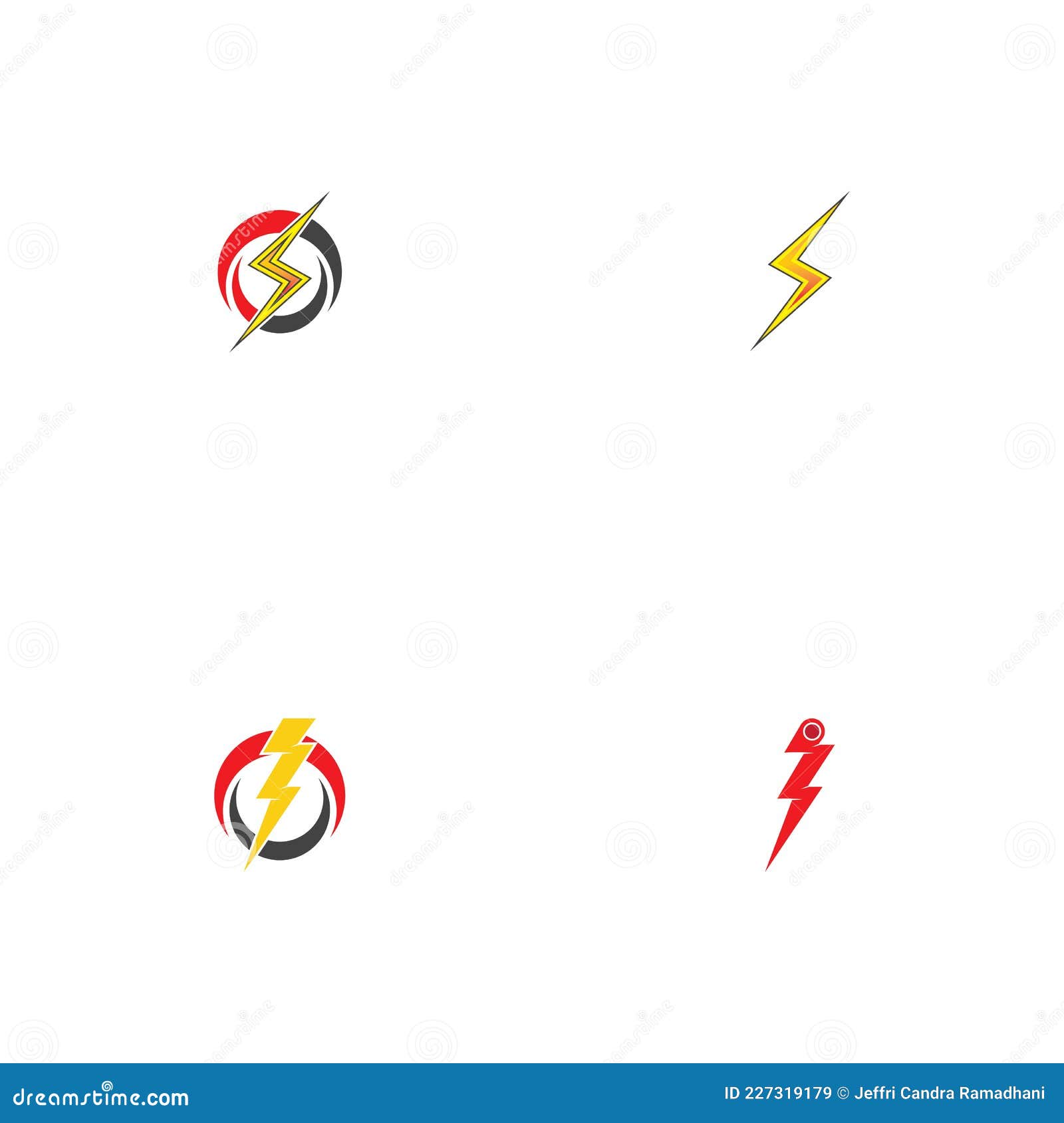 Flash Thunderbolt Logo Template Stock Vector - Illustration of logo ...