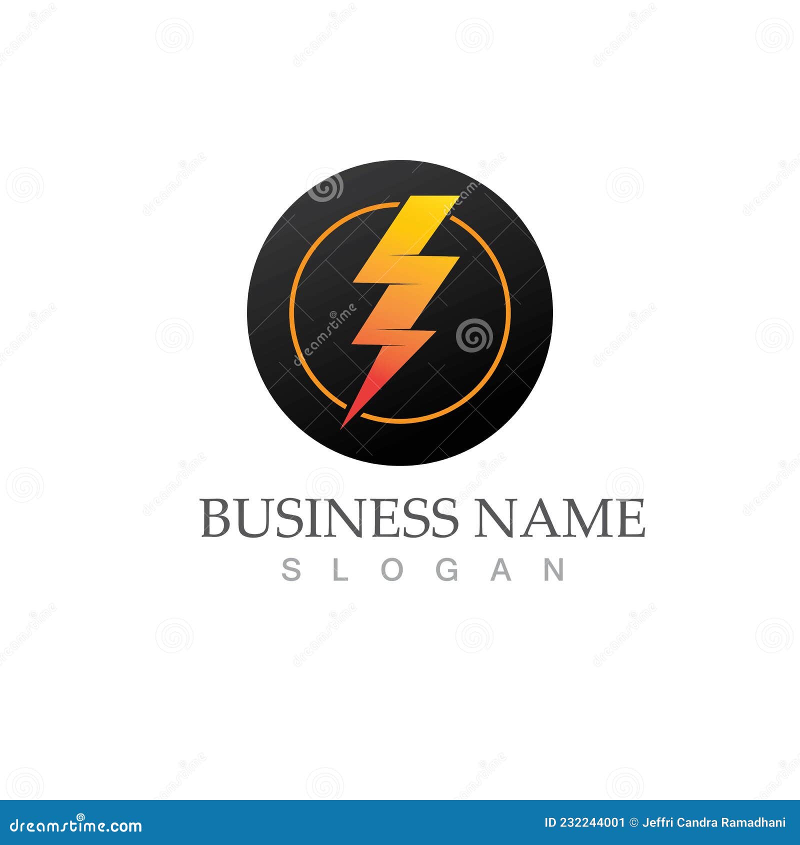 Flash Thunderbolt Logo Template Stock Vector - Illustration of electric ...
