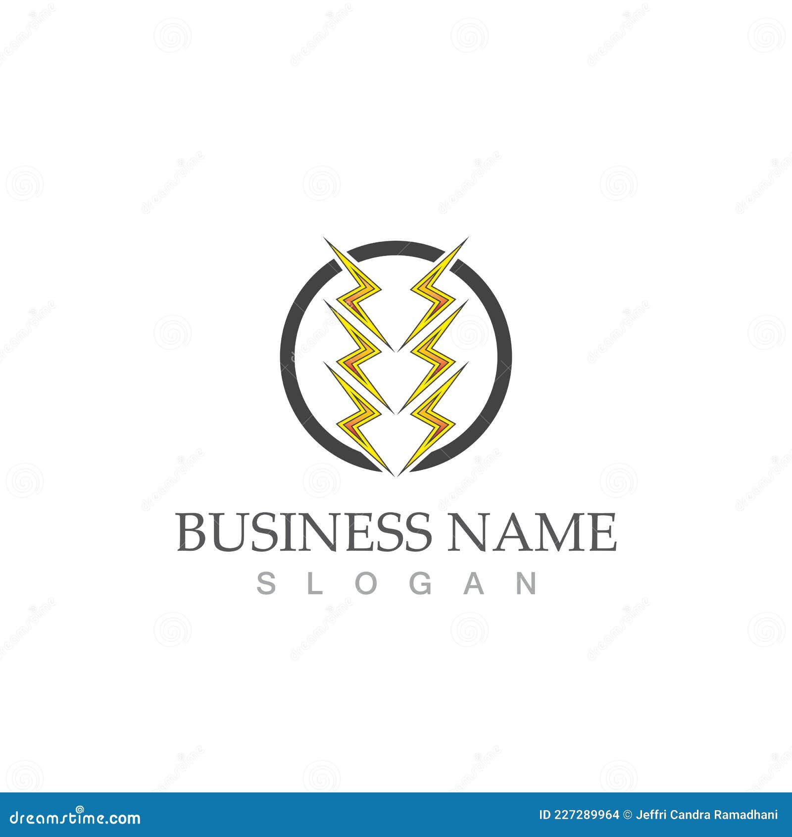 Flash Thunderbolt Logo Template Stock Vector - Illustration of graphic ...
