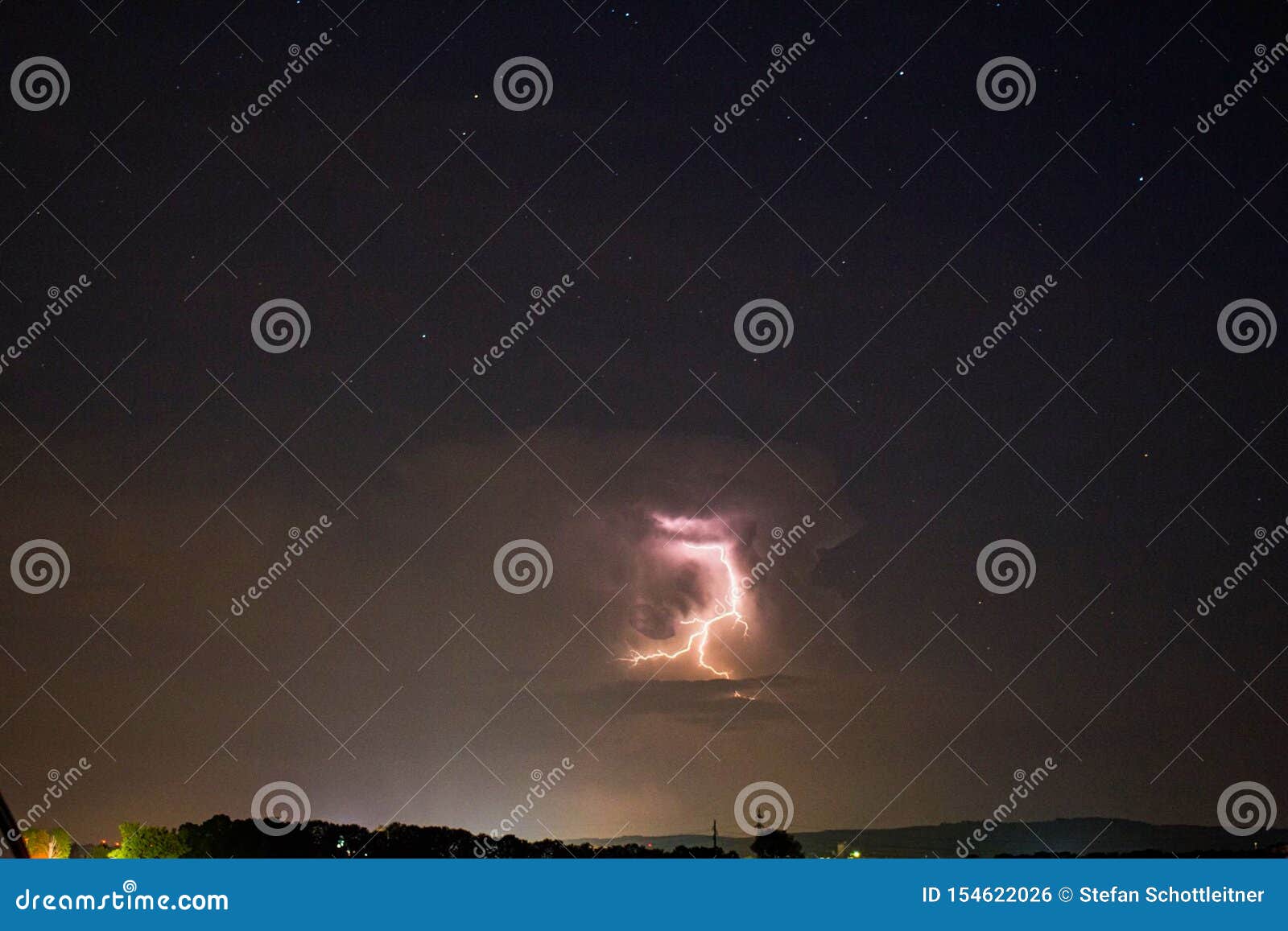 A Flash in the Thunderstorm Stock Photo - Image of energy, eerie: 154622026