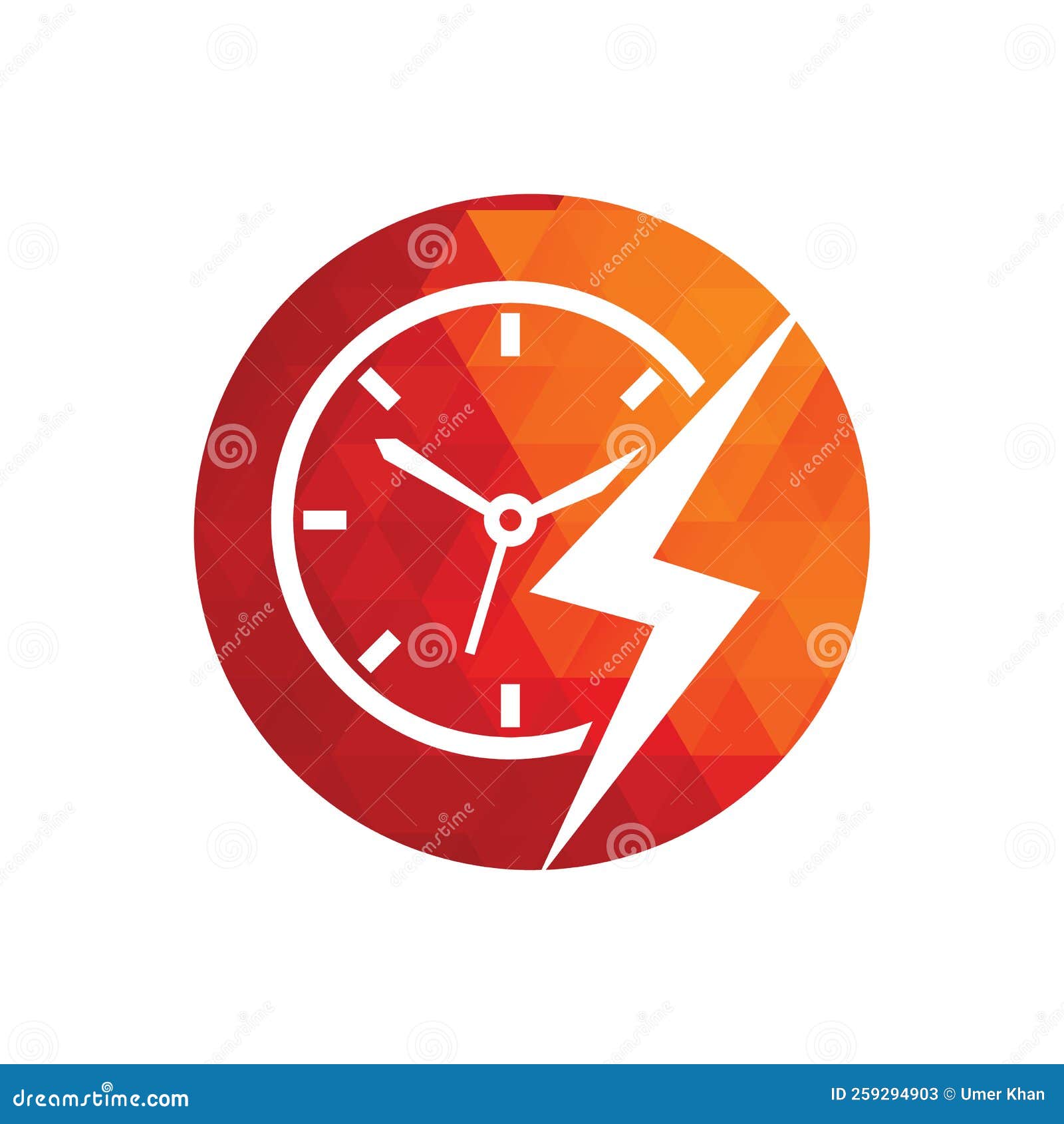 Flash Time Vector Logo Design. Stock Vector - Illustration of business ...