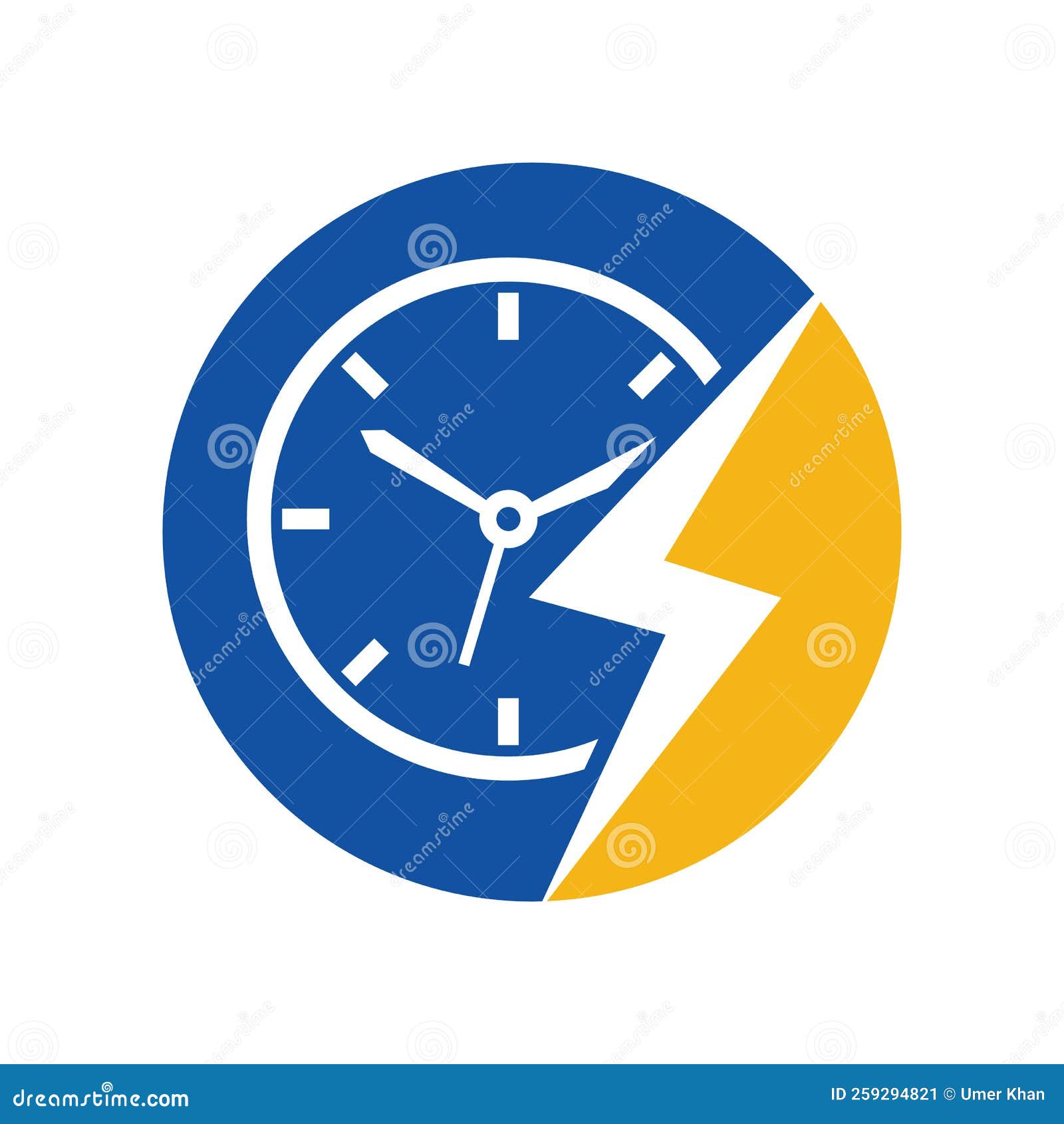 Flash Time Vector Logo Design. Stock Vector - Illustration of danger ...