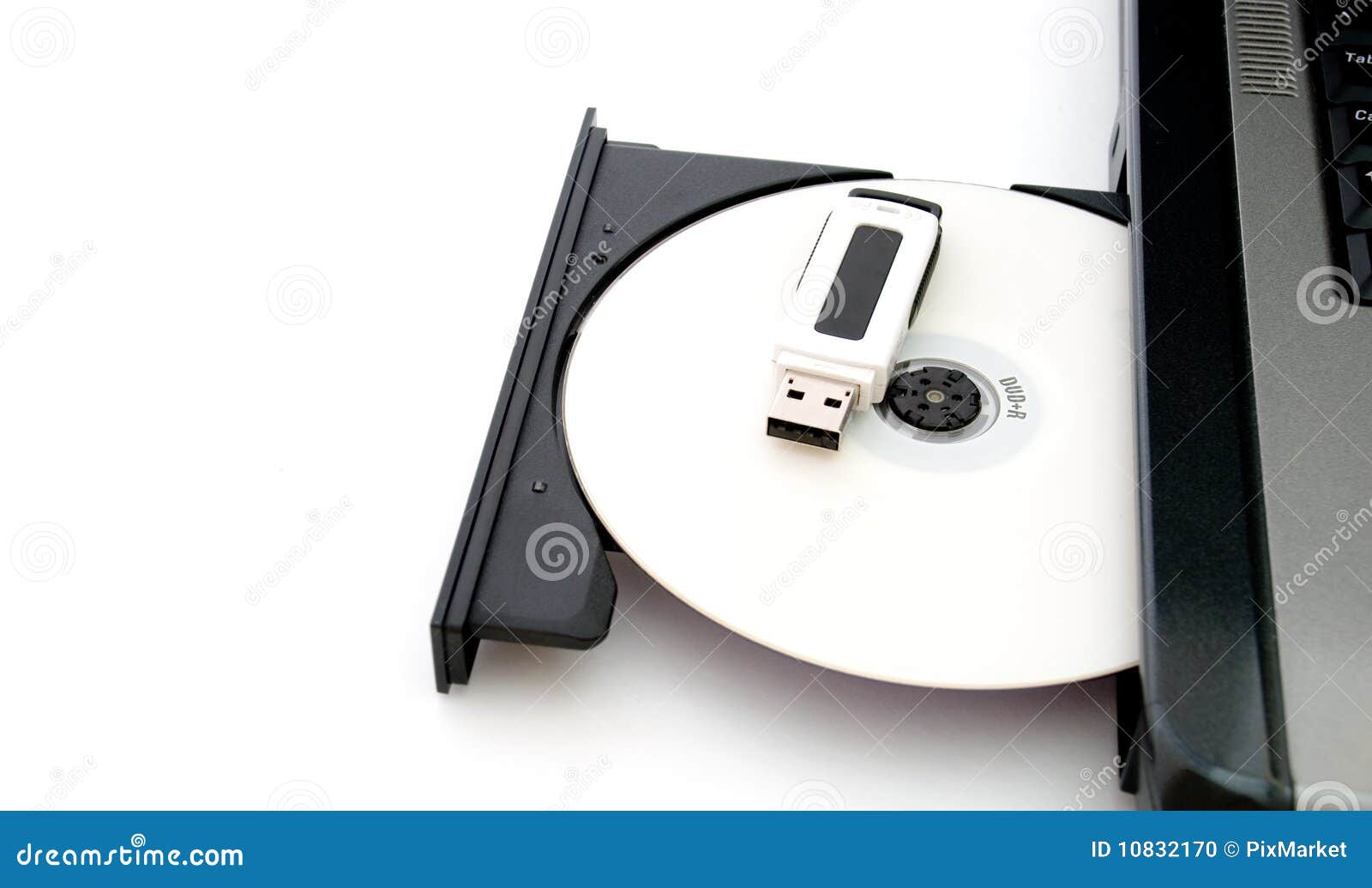 Flash USB and CD stock photo. Image of computer, disc - 10832170