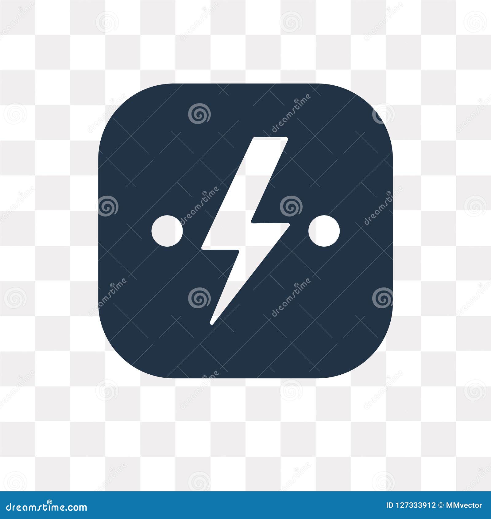 Flash Vector Icon Isolated on Transparent Background, Flash Tra Stock ...