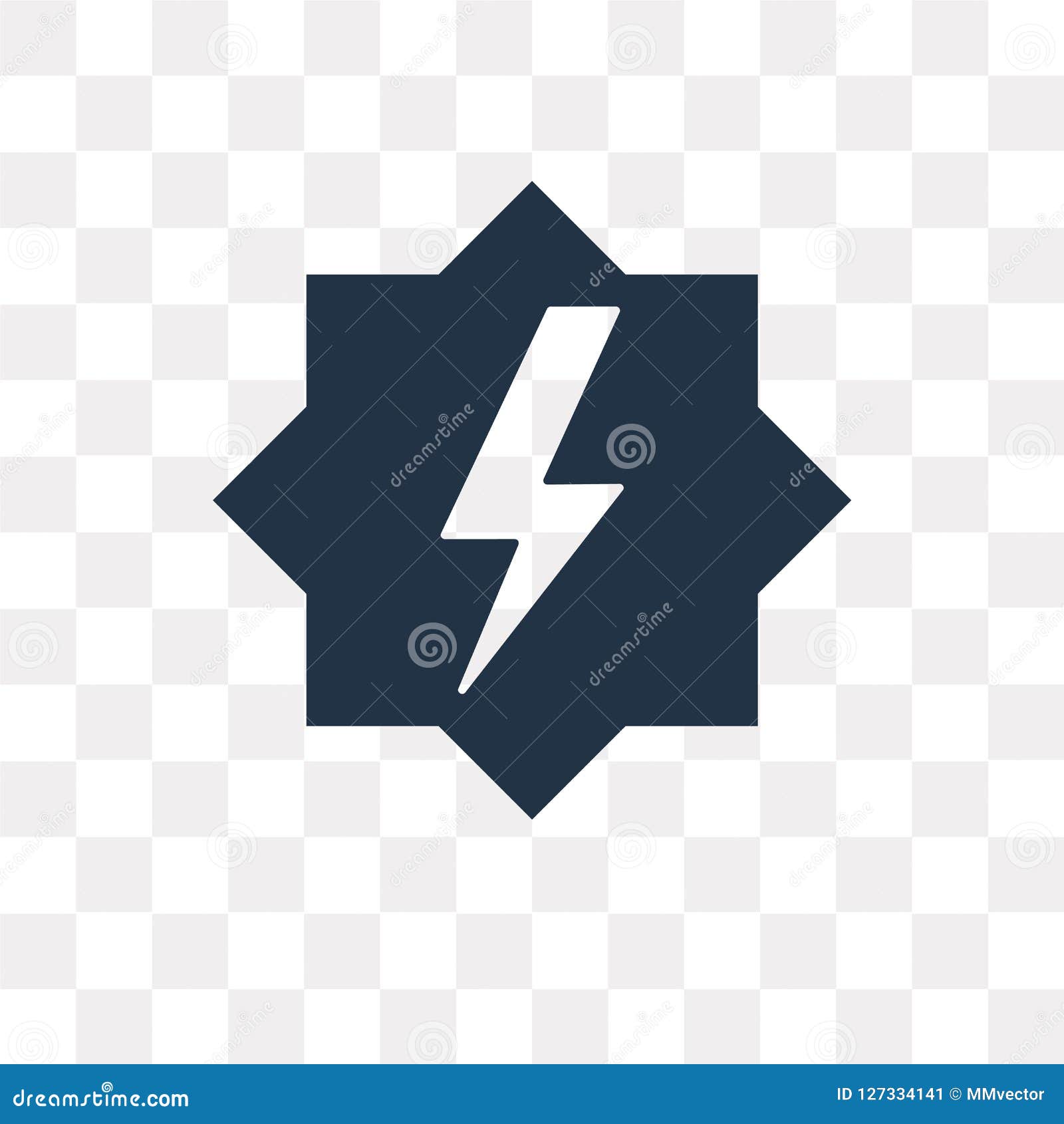 Flash Vector Icon Isolated on Transparent Background, Flash Tra Stock ...