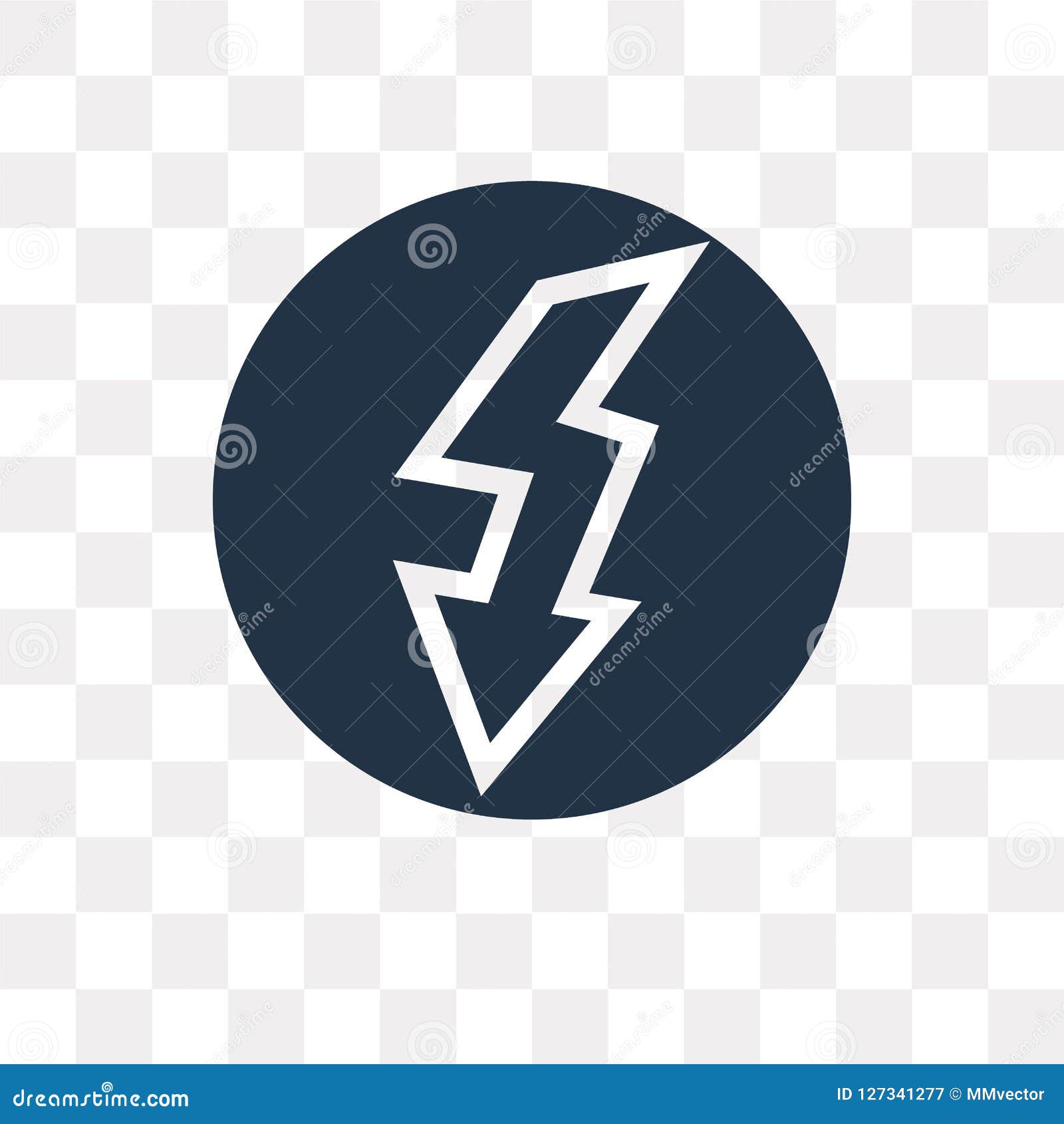 Flash Vector Icon Isolated on Transparent Background, Flash Tra Stock ...