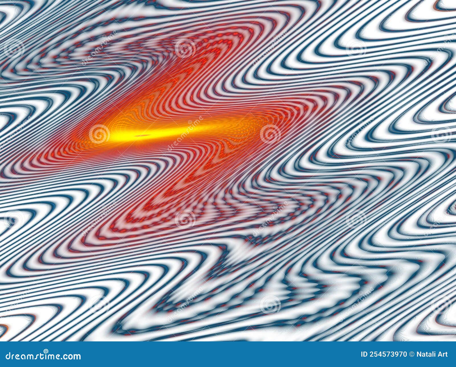 Flash Wave Lines. Motion Graphics Fire Flow Template Stock Illustration ...