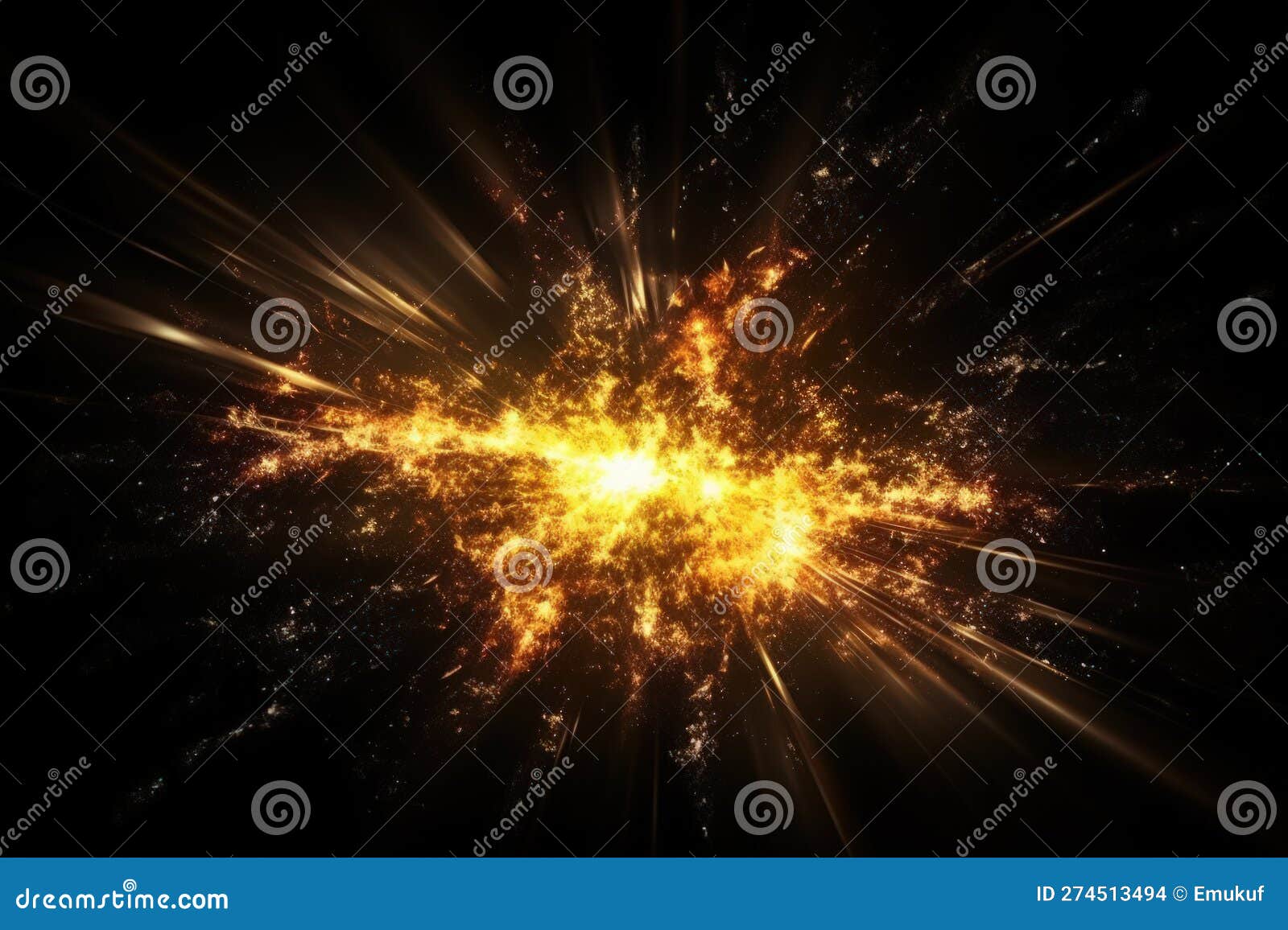 Flash Yellow Light the Birth of the Universe in Space Generative Ai ...