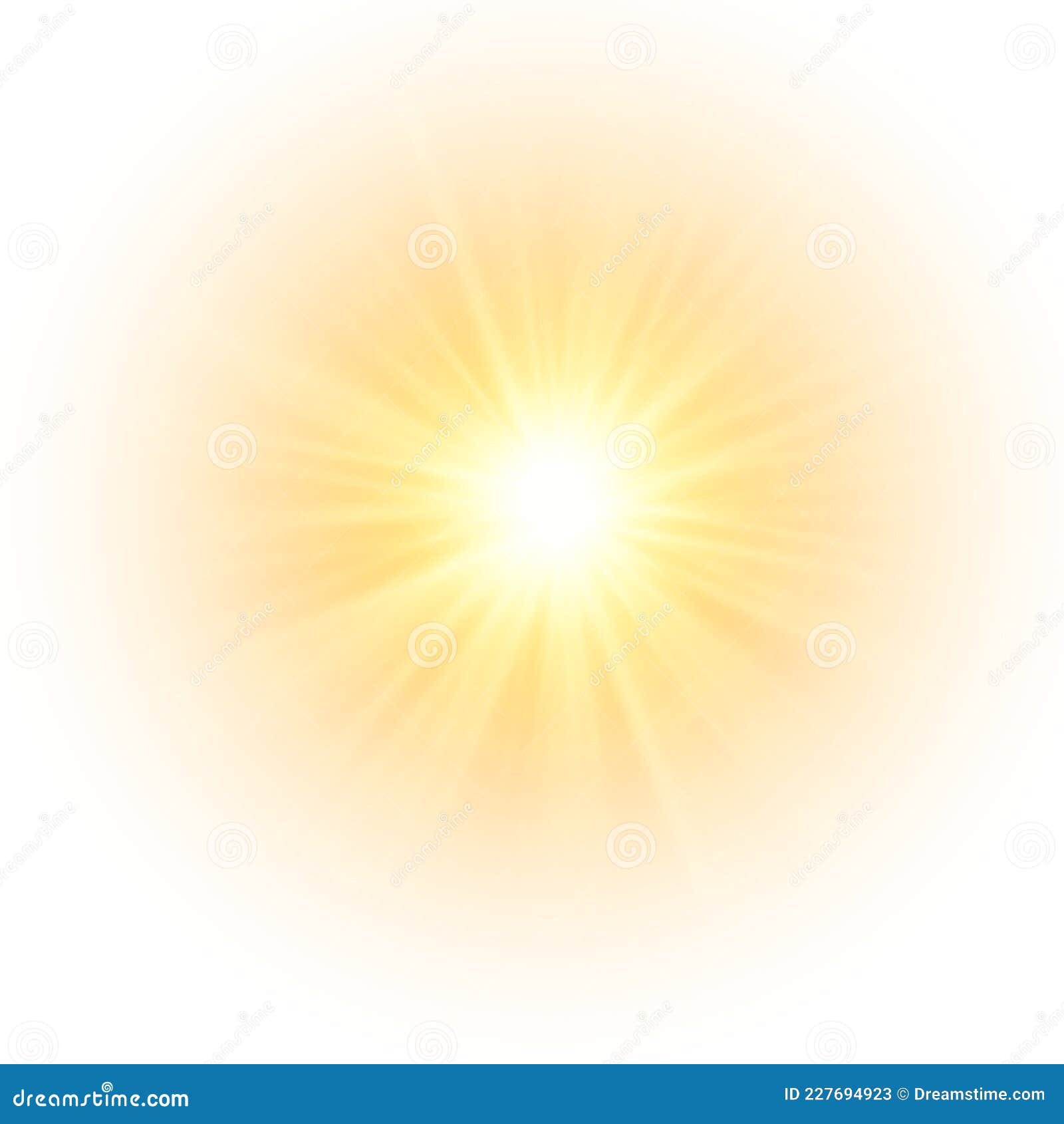 Flash Yellow Sun, Star Flashed with Sparkles. Stock Vector ...