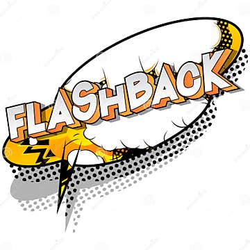 Flashback - Vector Illustrated Comic Book Style Words. Stock Vector ...