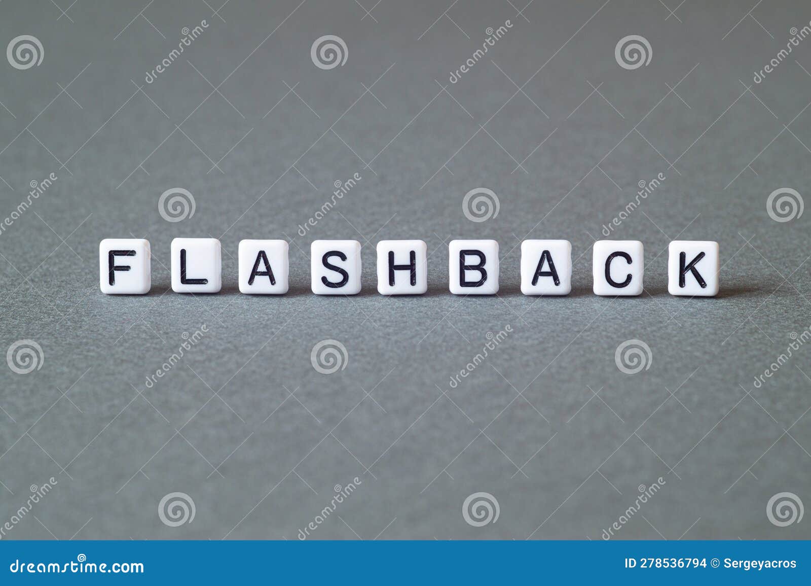 Flashback Symbol. Wooden Circles With The Word 'flashback'. Royalty ...